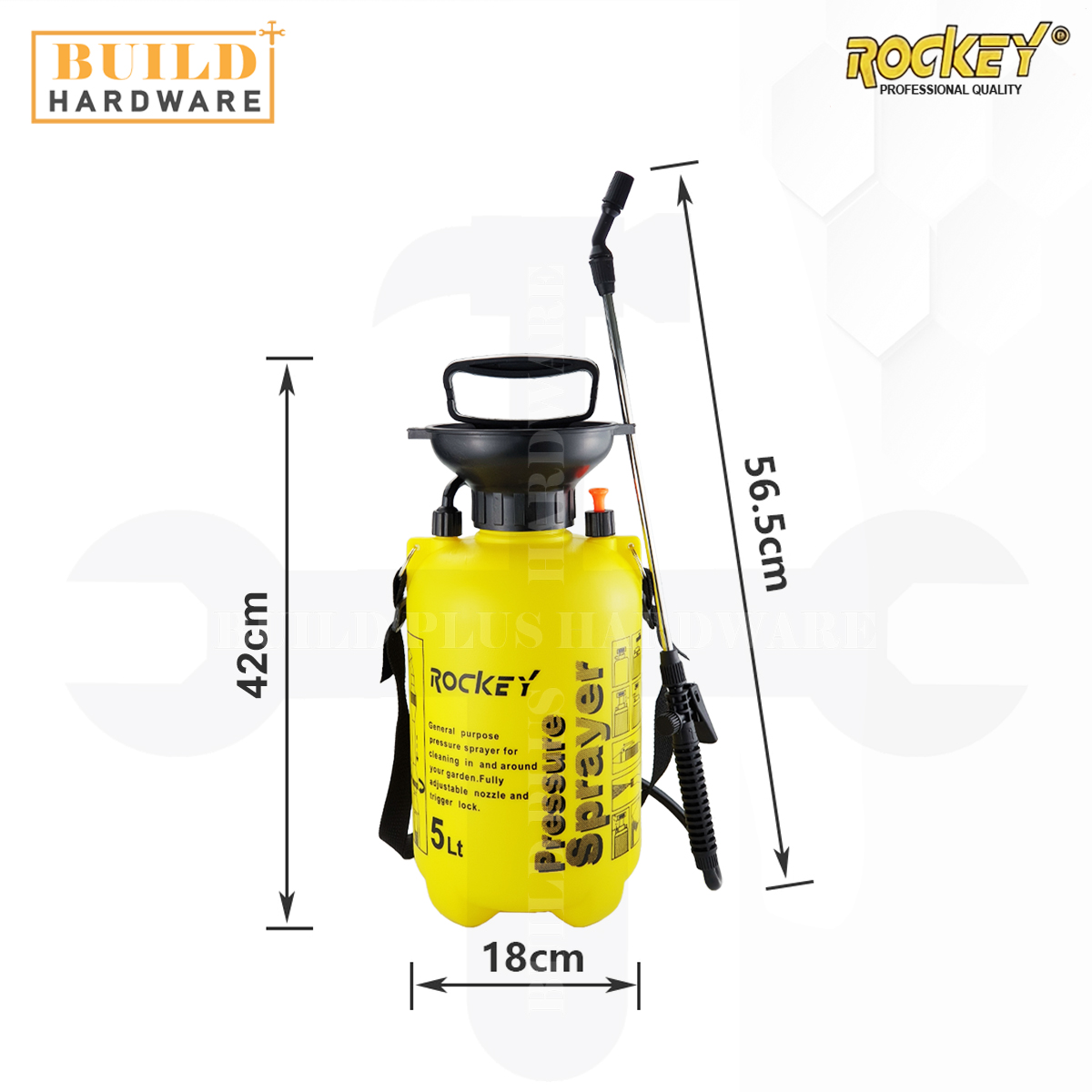 ROCKEY 5L Pressure Garden Sprayer Water Pump Portable Spray Penyembur ...