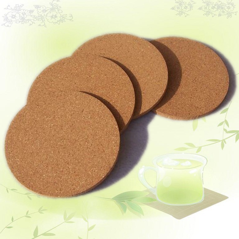 HEAT INSULATION CORK COASTER MUG COASTER CUP COASTER 10CM ALAS GELAS ...