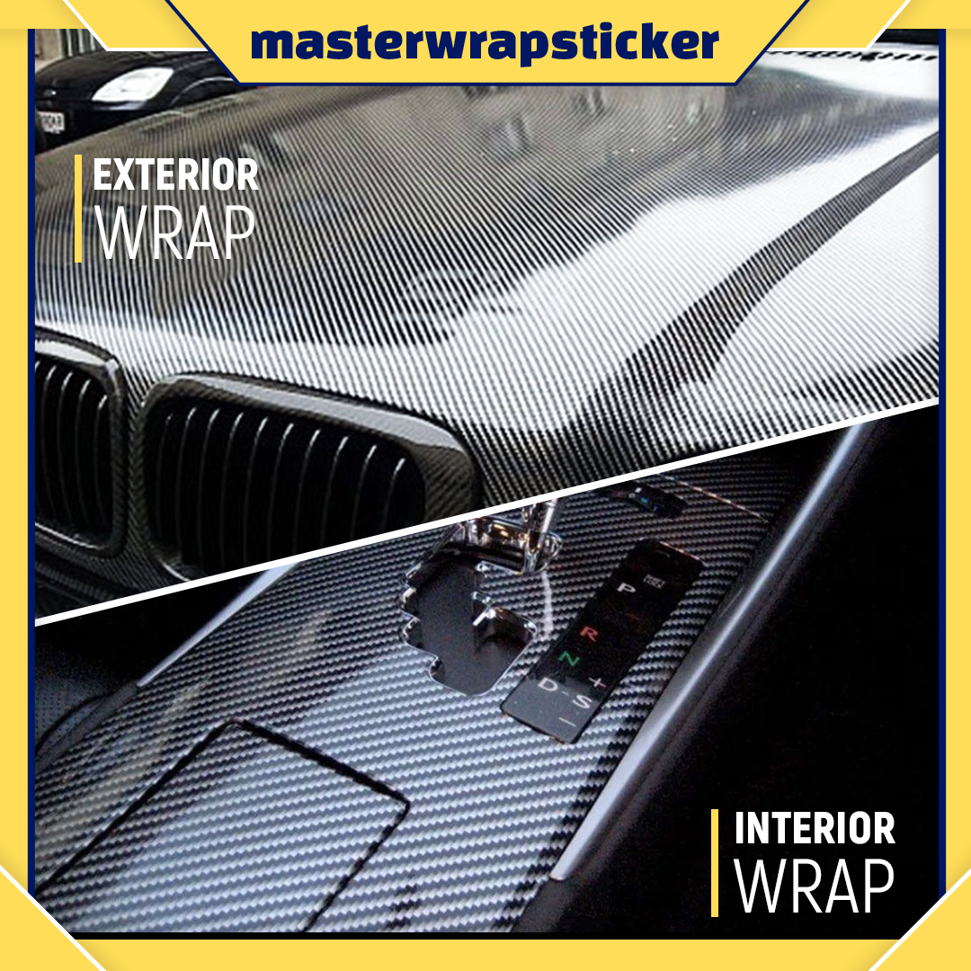 PREMIUM 2D CARBON FIBER STICKER GLOSS(152CM-CUSTOM)sticker kereta film ...
