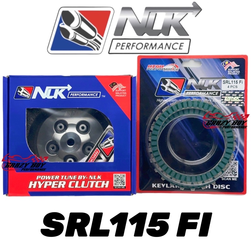 NLK PERFORMANCE HYPER CLUTCH FULL SET Y15ZR LC135 4S LC135 5S RS150 RSX SRL115 FI HYPERCLUTCH ...