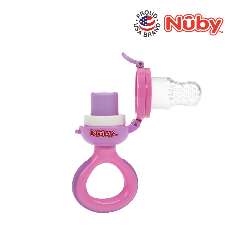 Nuby Twist Squeeze Feeder with Silicone and Hygienic Cover NB5681 | Shopee Malaysia