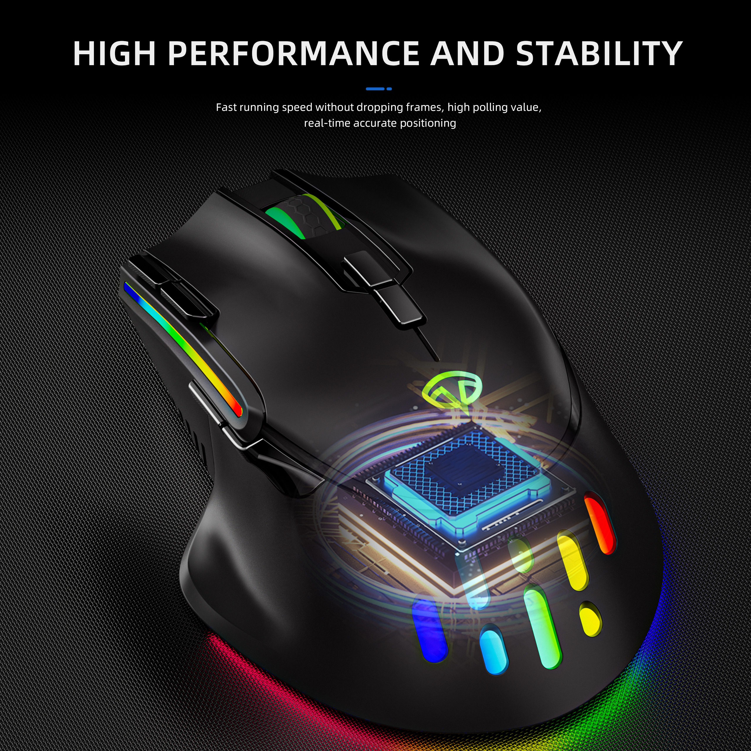Dark Alien D4 2.4GHz Wireless Mouse Rechargeable Light Weight Ergonomic ...