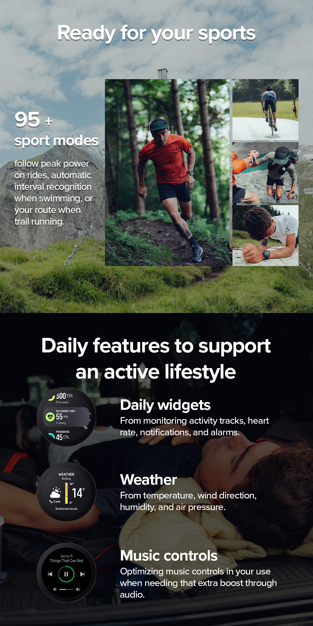 Suunto Race All Black Ultimate Performance Watch for Racing and ...