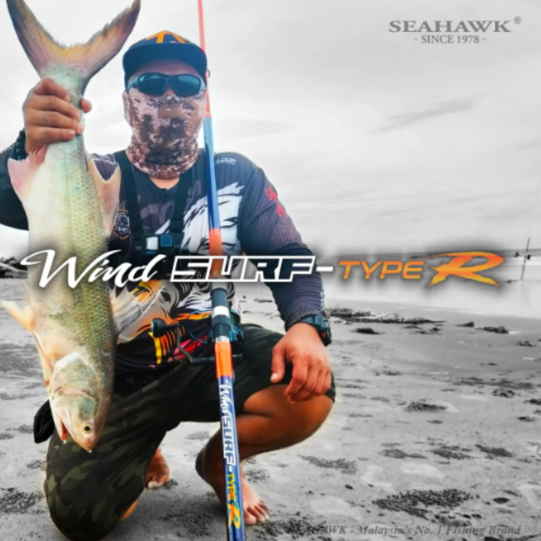 Seahawk Windsurf Type R Spinning Surf Casting Fishing Rod with Free ...