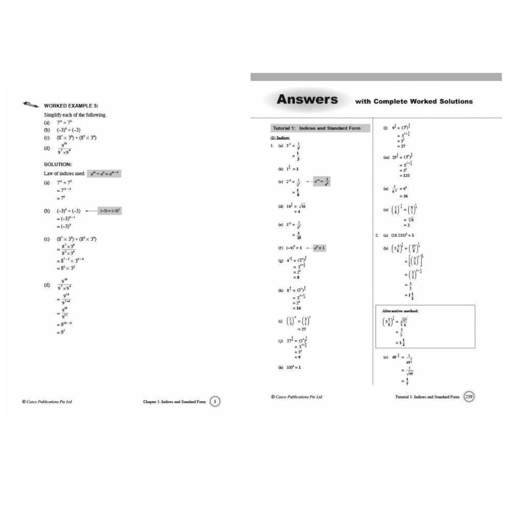 CASCO Secondary Mathematics Tutor 3A Vol.1/Vol.2 Revised Edition ...