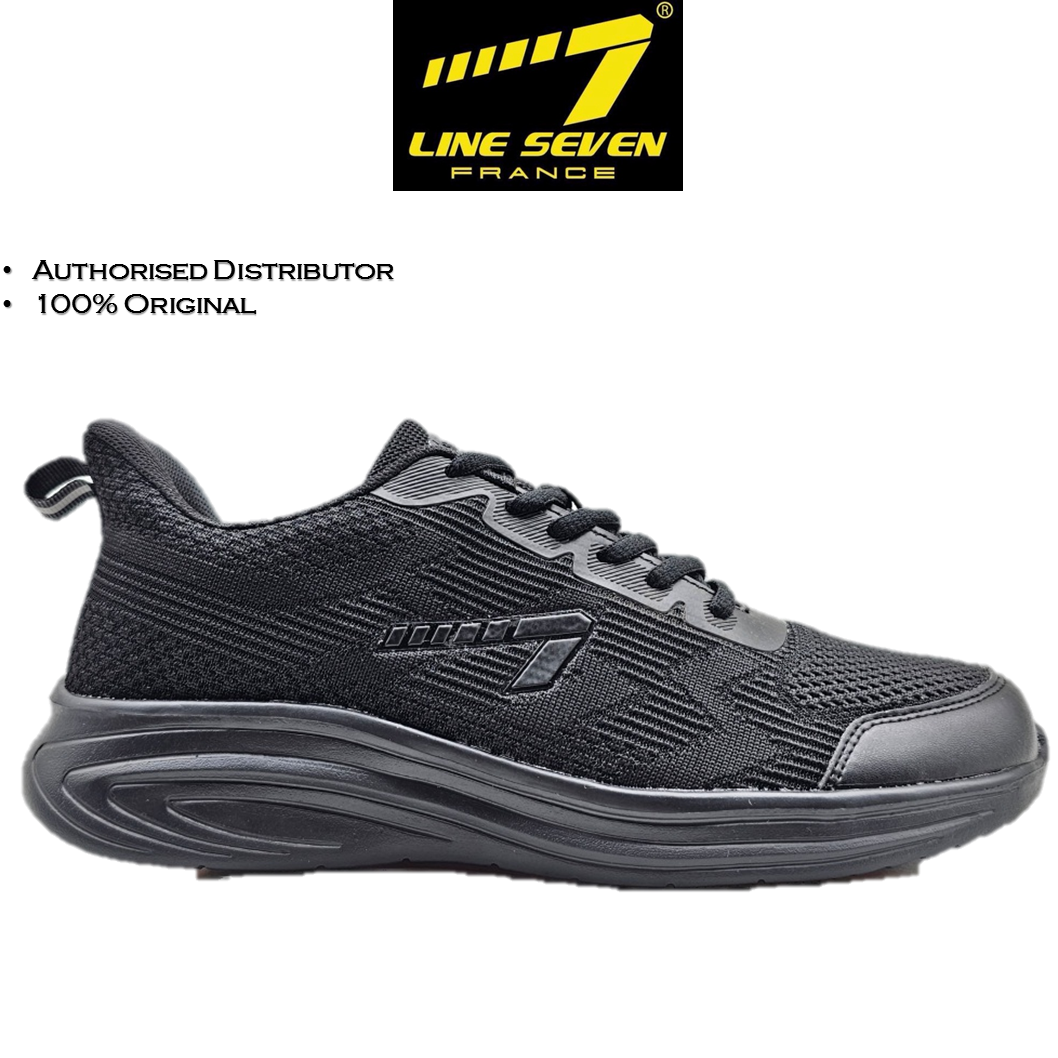 🔥Ready Stock🔥 Line 7 Kasut Sukan Putih / Hitam Line Seven Running ...