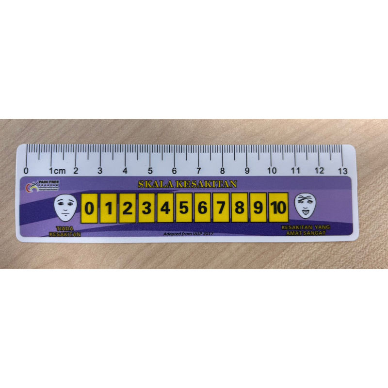 Ruler Pain Score Pembaris Skala Kesakitan | Shopee Malaysia