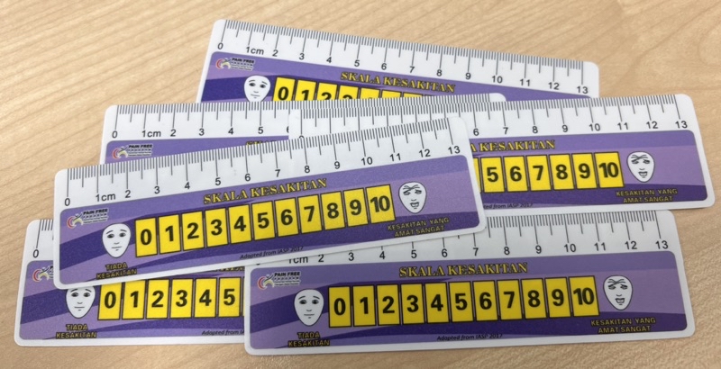 Ruler Pain Score Pembaris Skala Kesakitan | Shopee Malaysia