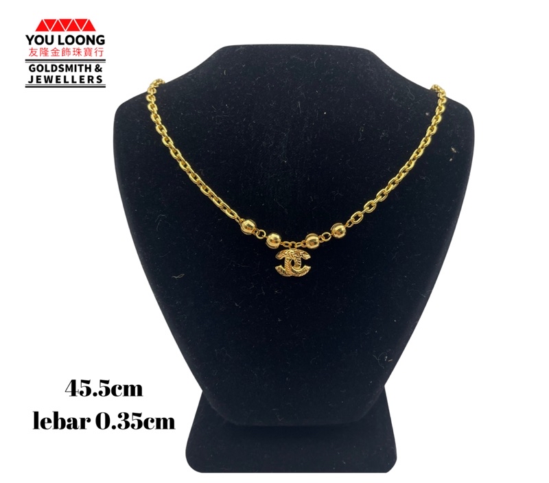 Youloong Rantai Leher Chocker fesyen Sauh design EMAS916/ Fashion ...