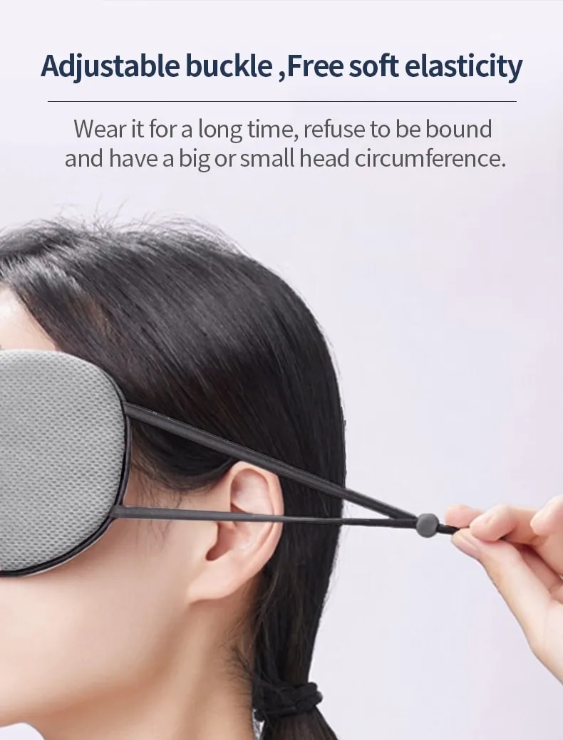 TrioNinja Sleeping Eye Mask Adjustable Travel Light Blocking Breathable ...