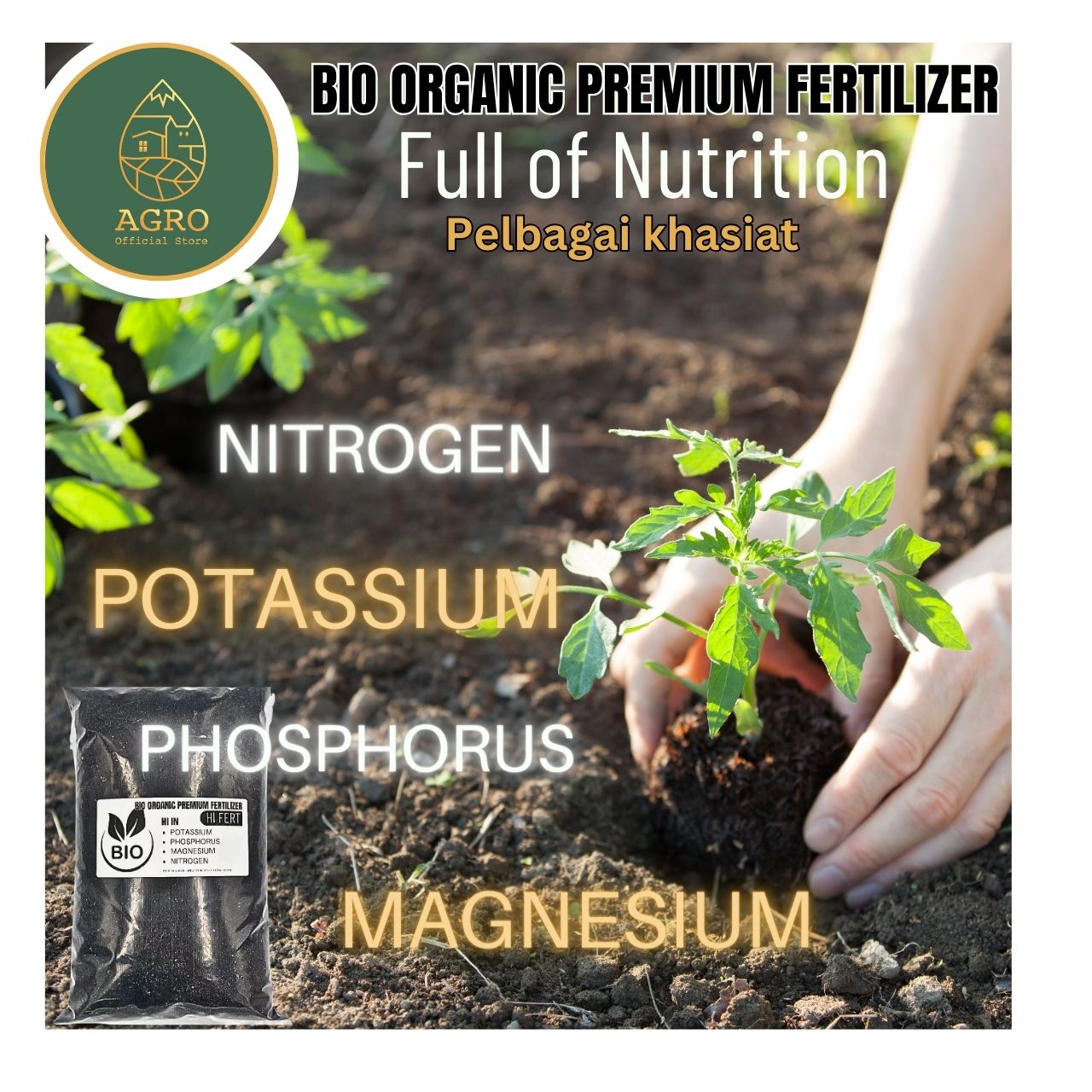 Agro Bio Organic HI-FERT Premium Fertilizer Baja Organic Baja Super ...