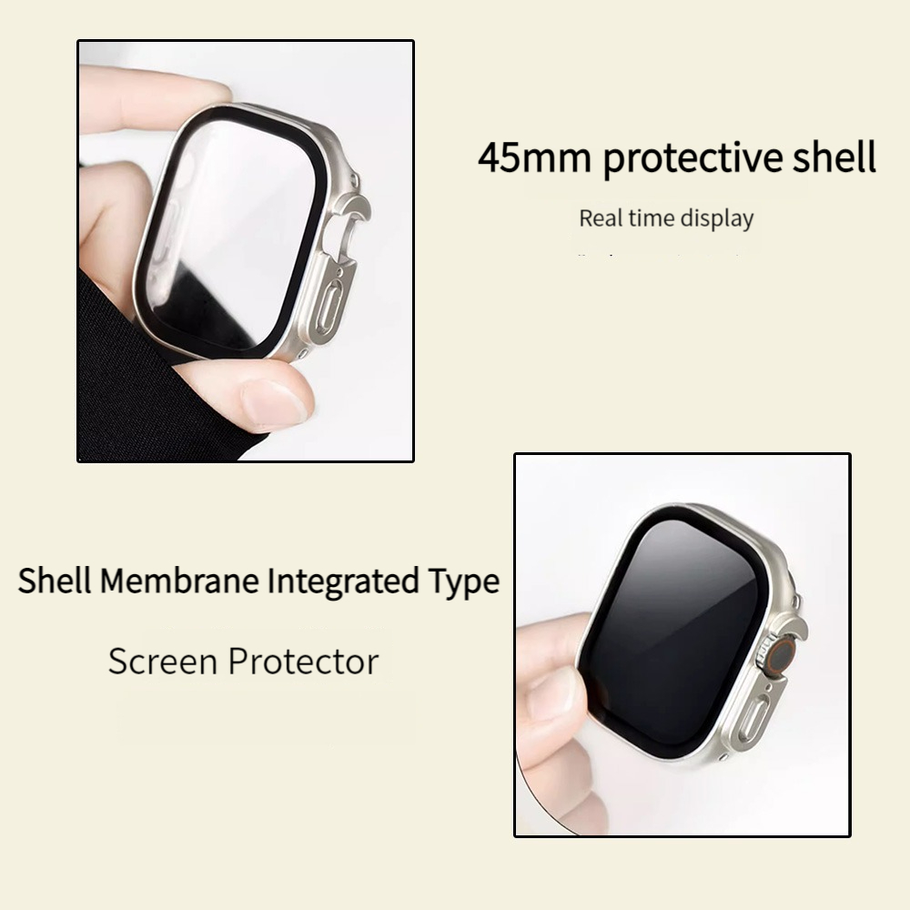 Screen Protector Cover for Apple Watch 45mm 44mm Hard PC Front Rear ...