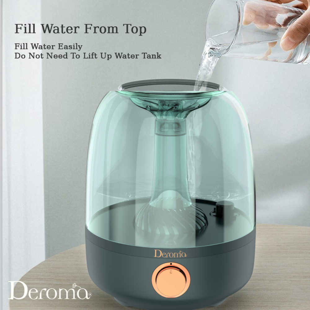Deroma M478 Green Rose Gold / M430 White Air Humidifier Transparent ...