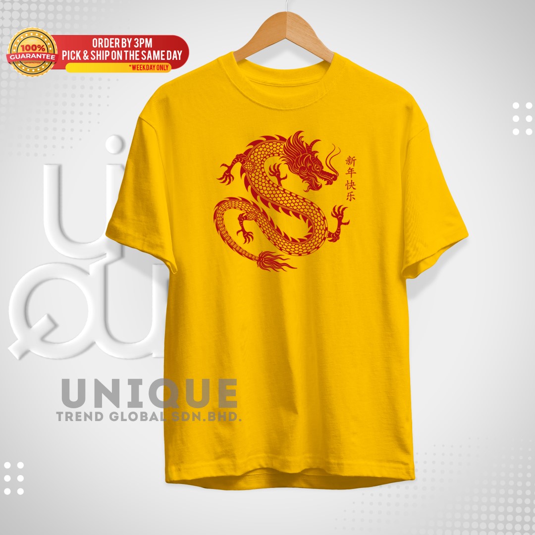 CNY Unique Tee Adult Round Neck T-Shirt Unisex cny 3 | Shopee Malaysia