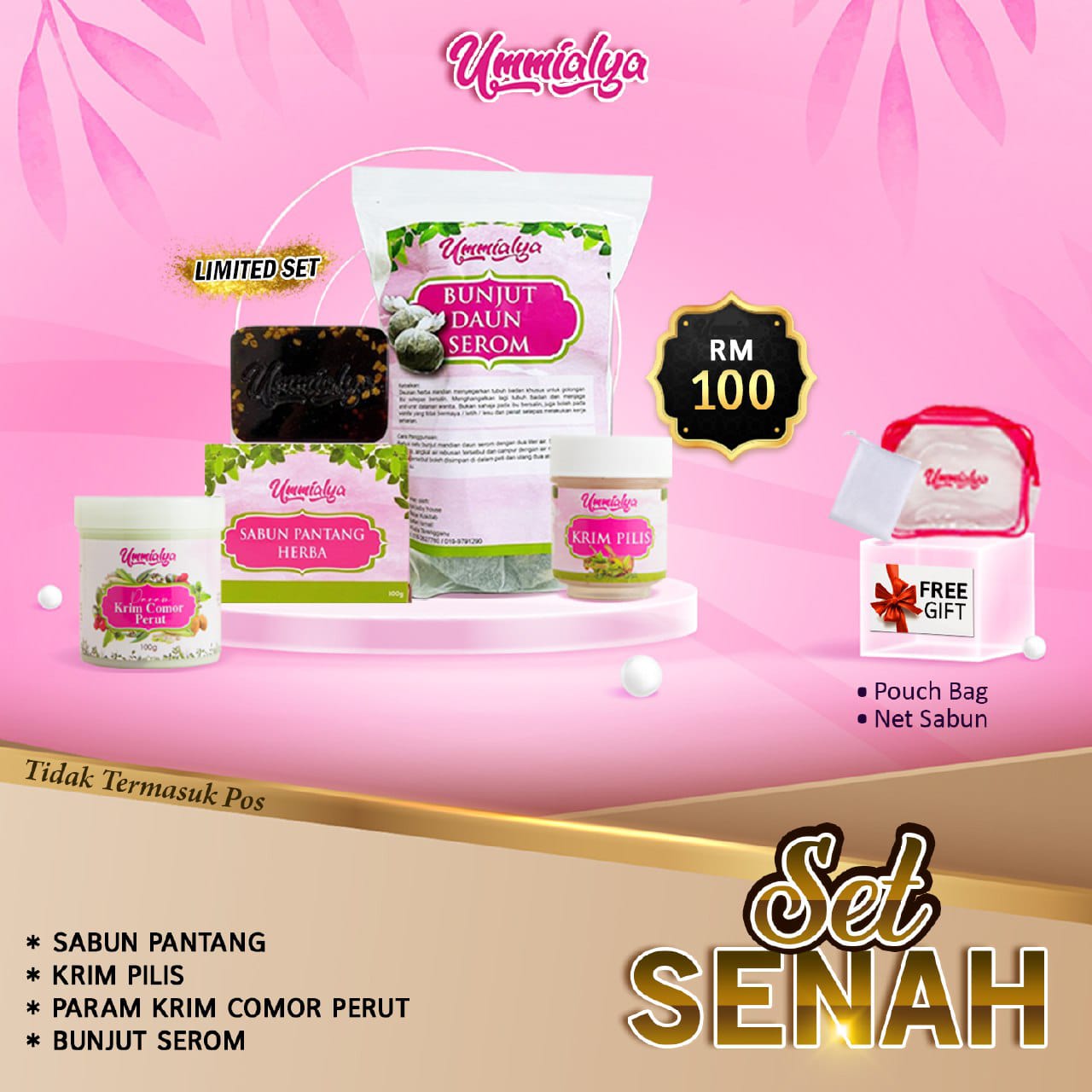 UMMIALYA Set Berpantang Ibu Bersalin | Param | Pilis | Sabun Pantang ...