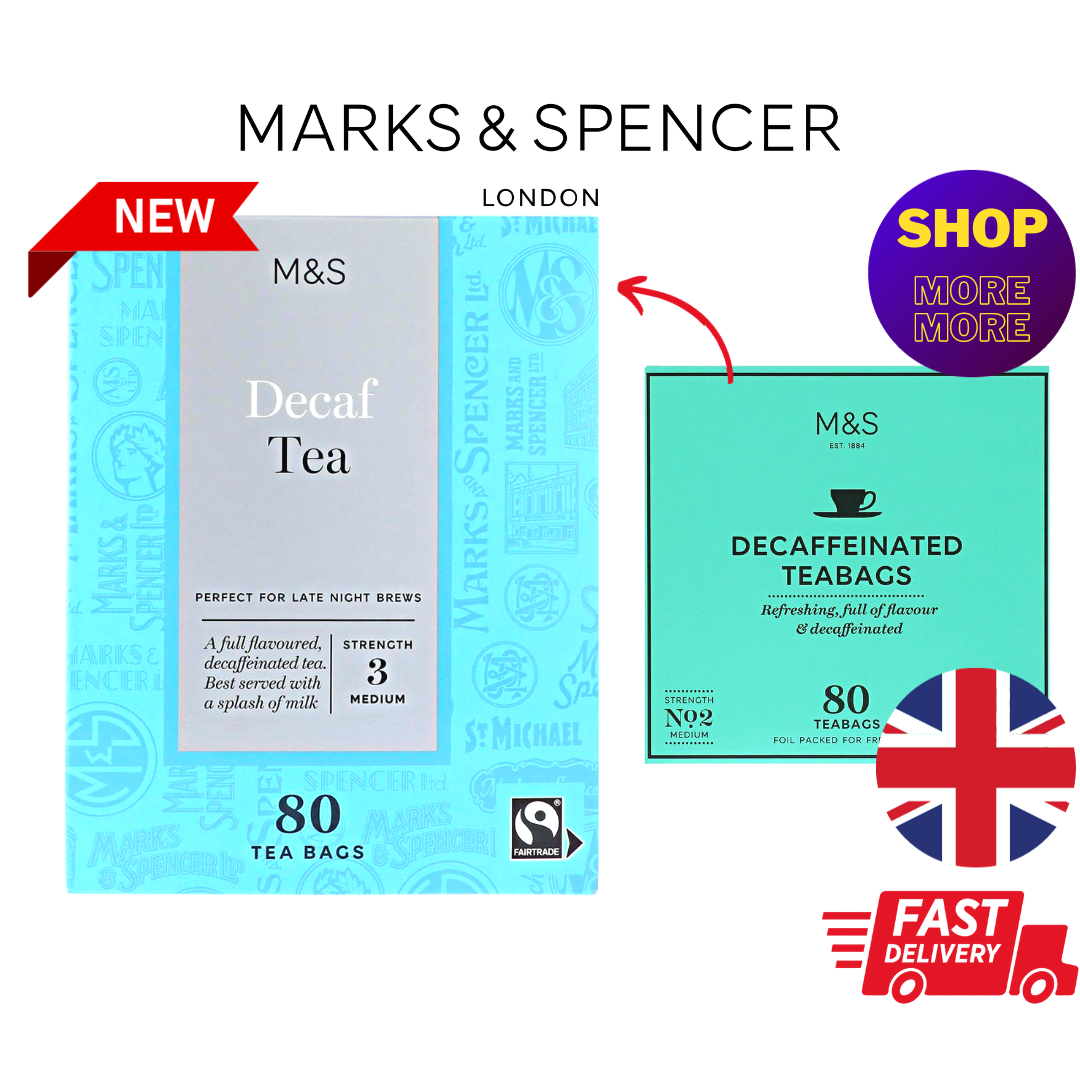 [CASHBACK PROMO💯] M&S 🇬🇧 Marks and Spencer UK TEA BAG Decaffeinated ...