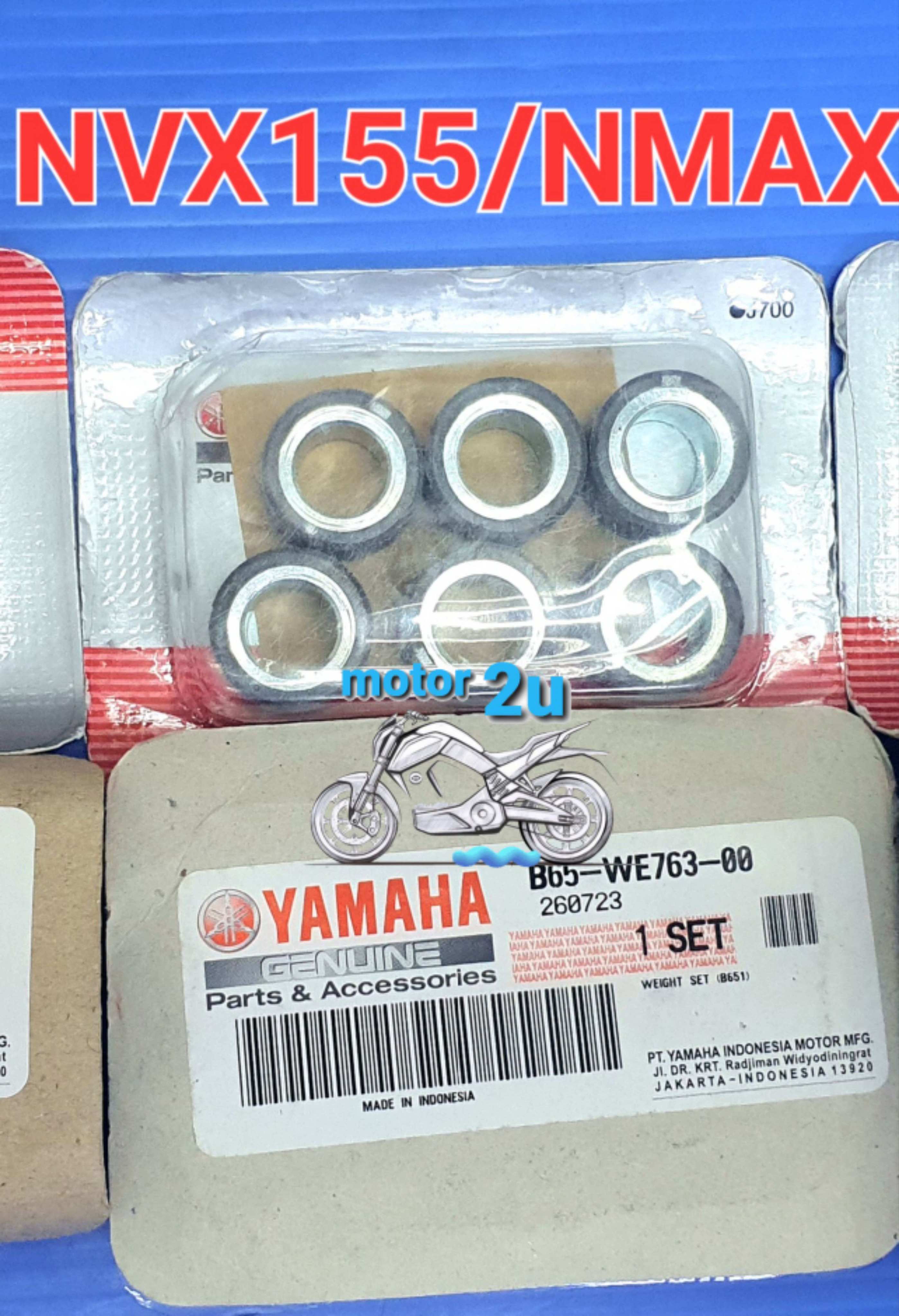 EGOS FI NVX155 NVX NMAX XMAX Front Pulley Weight Auto Clutch Roller CVT ...