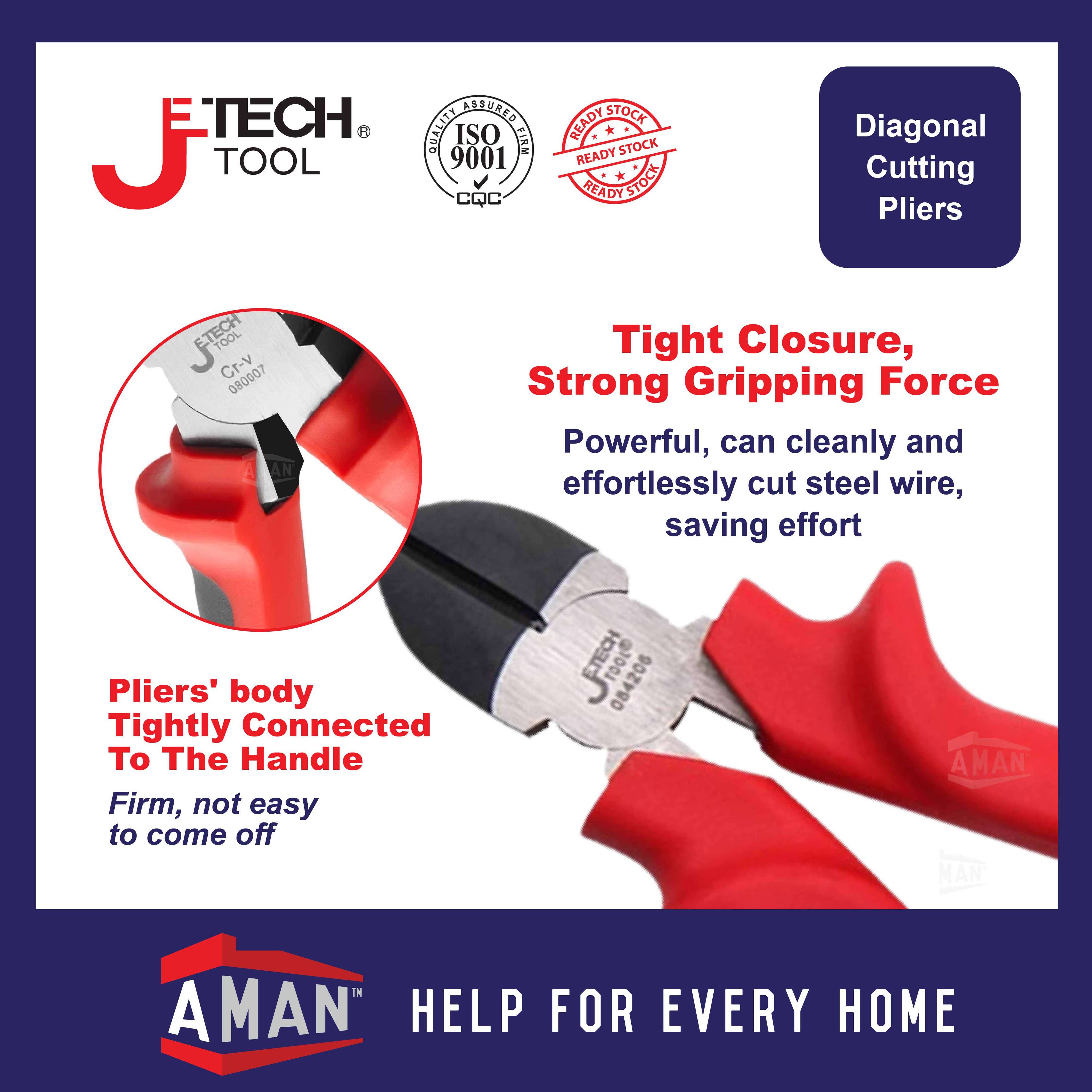 JETECH Diagonal Cutting Plier Diagonal Plier Diagonal Cutter Hand ...