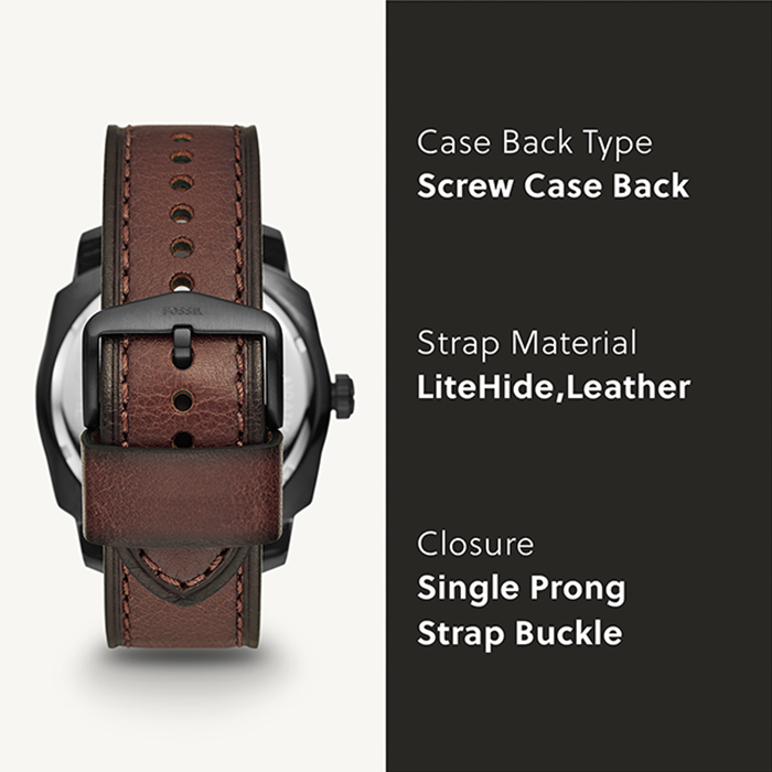 Fossil Male's Machine Analog Watches - Black (49mm) FS5972 | Shopee ...