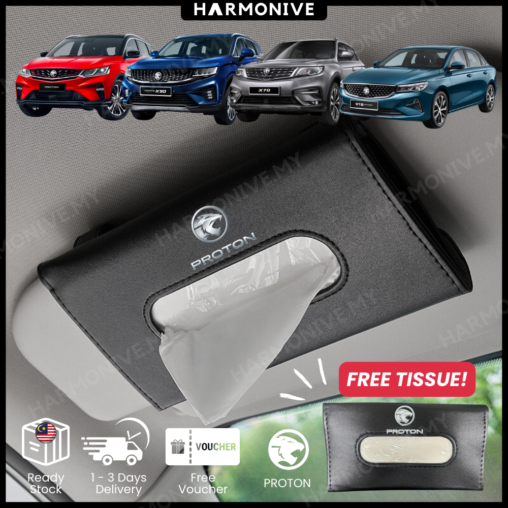 PROTON X90 S70 X50 X70 Sun Visor Tissue Box Holder Kotak Kertas Tisu ...