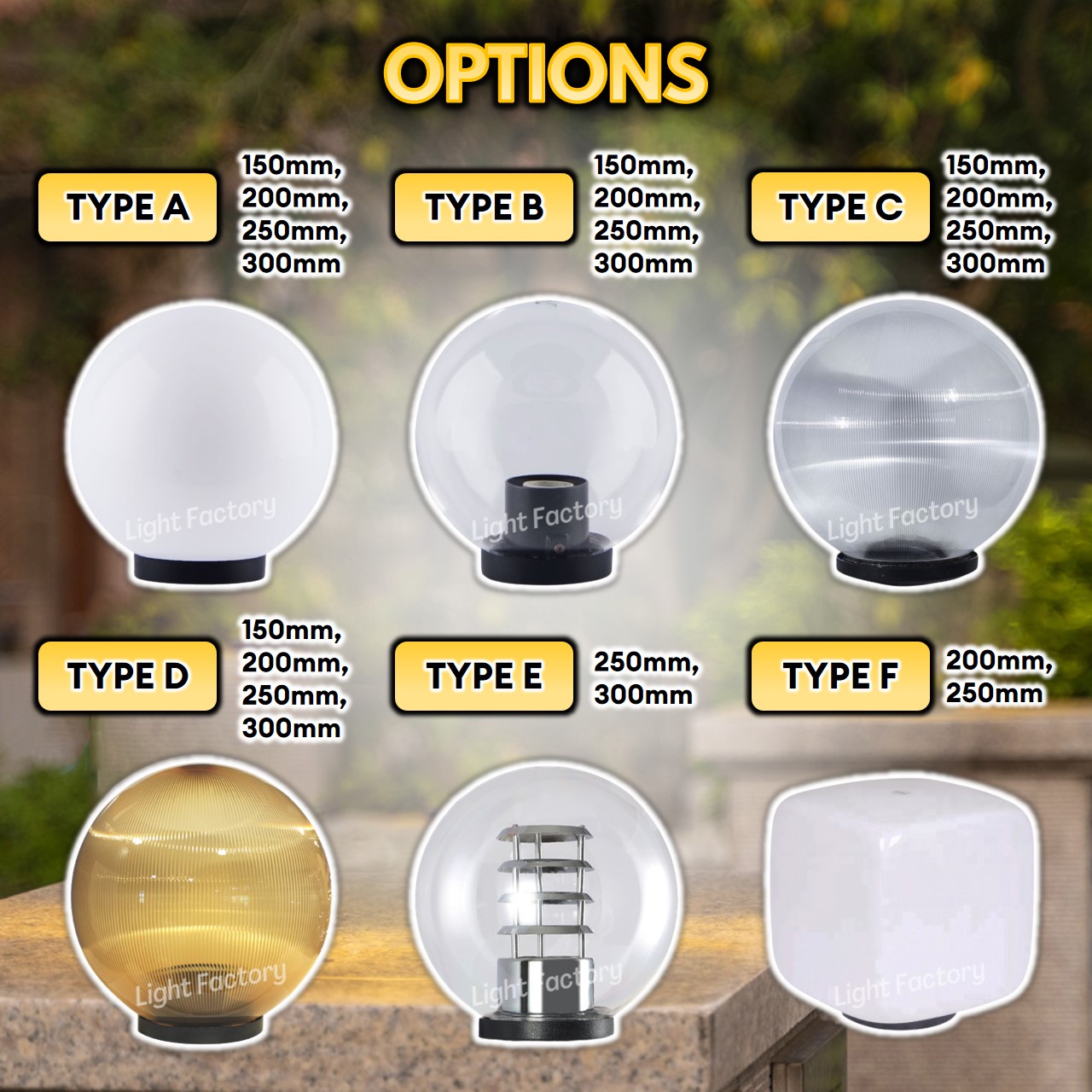 🔥HOT🔥Outdoor Gate Light /OPAL Globe Light Weatherproof Outdoor Pillar ...