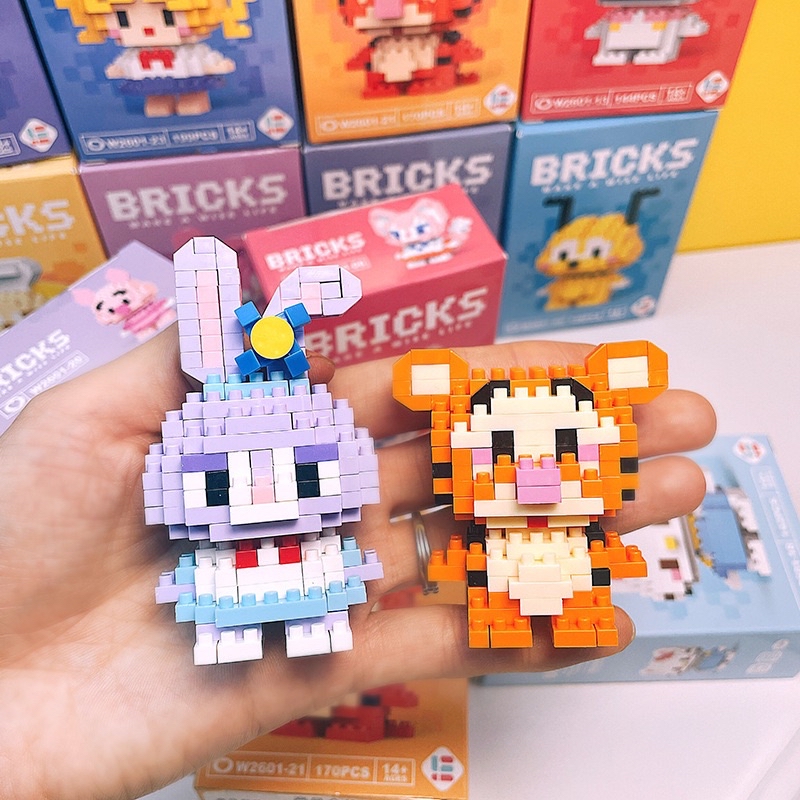 Building Block BRICKS Cute Cartoon Series Nano Block Mini Block Gift ...