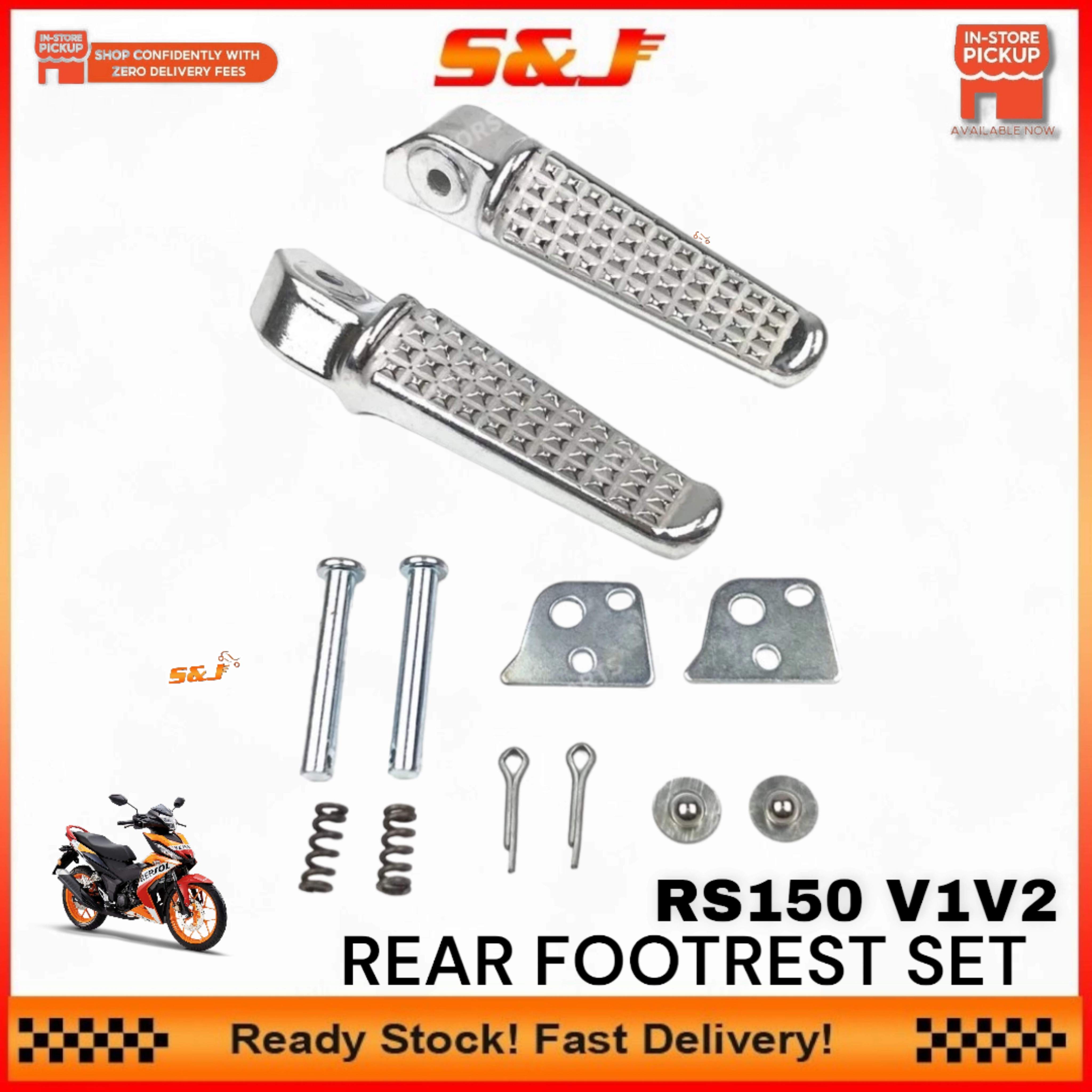 HONDA RS150 V1V2 FRONT / REAR FOOTREST SET FOOTREST STEP PIJAK KAKI ...