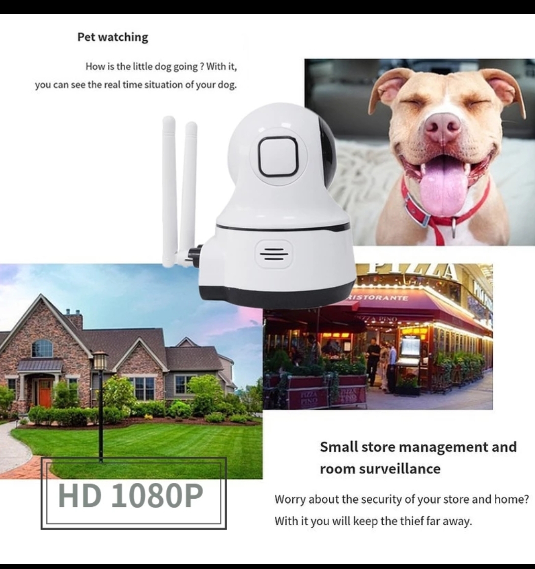 Carecam Pro 2MP 1080p Indoor Dual Light PTZ Auto Tracking Wireless Wifi ...