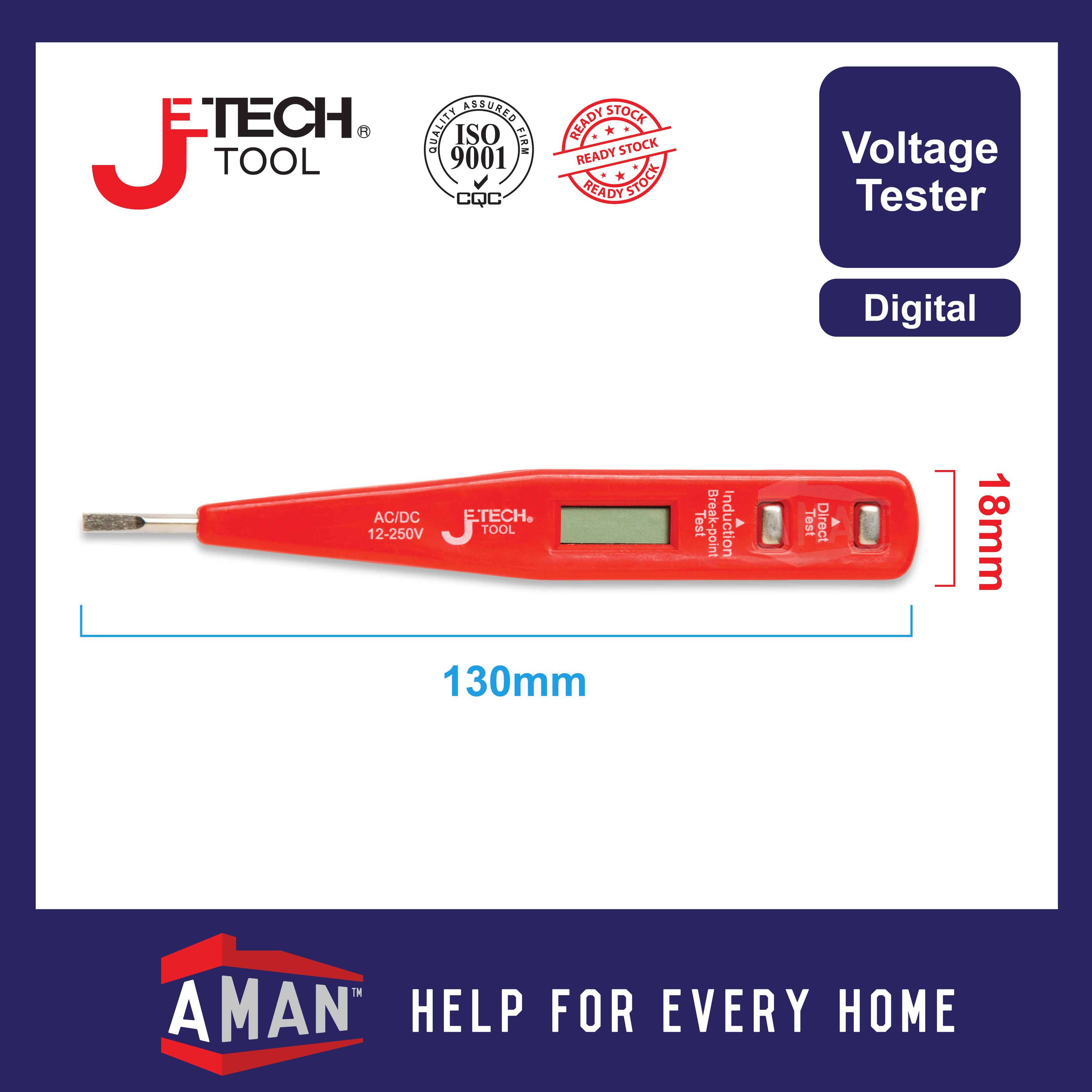 JETECH Test Pen Digital Voltage Tester Voltage Detector Testpen Spark ...