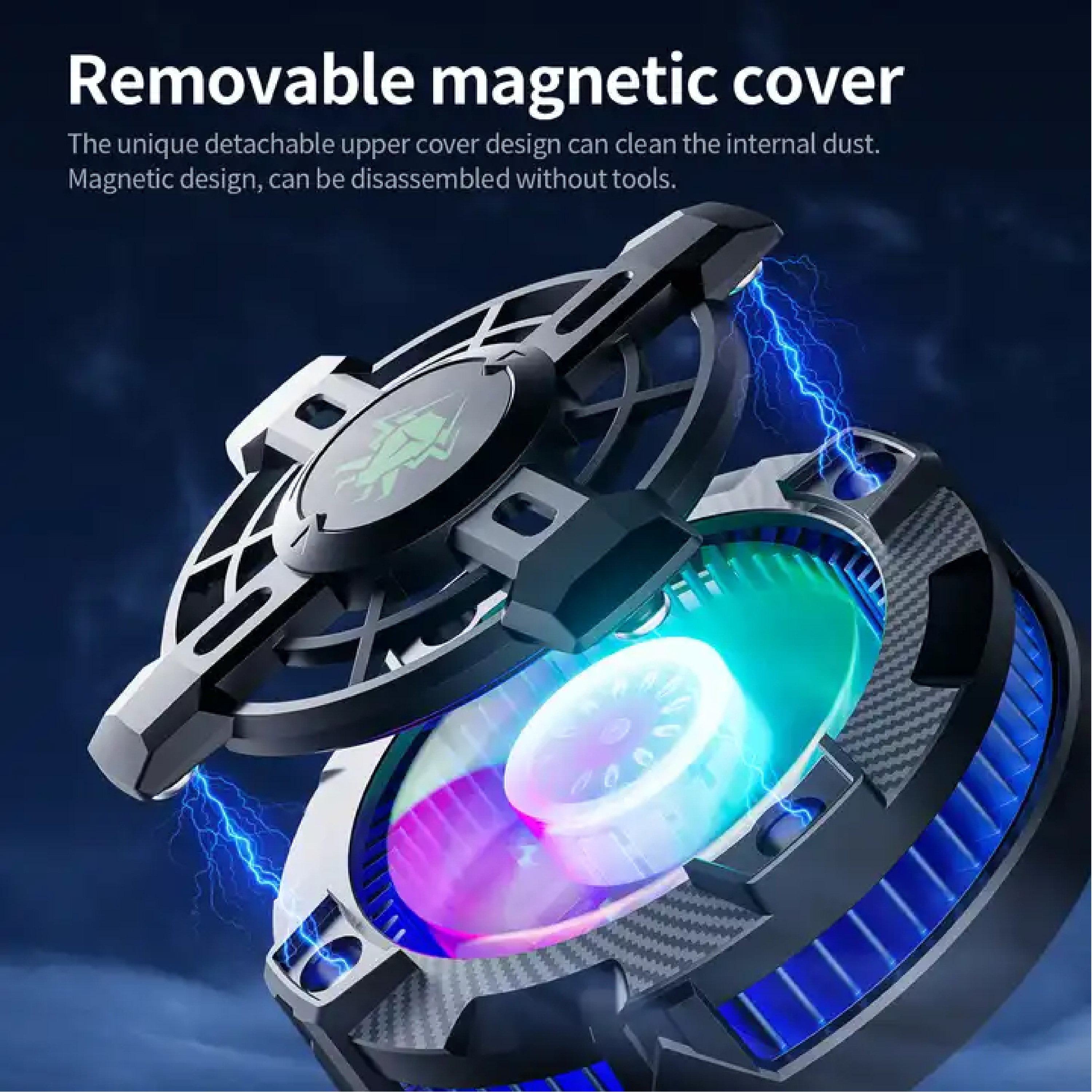 PLEXTONE EX2 PRO Mobile Radiator Phone Cooling Fan Magnetic Suction RGB ...