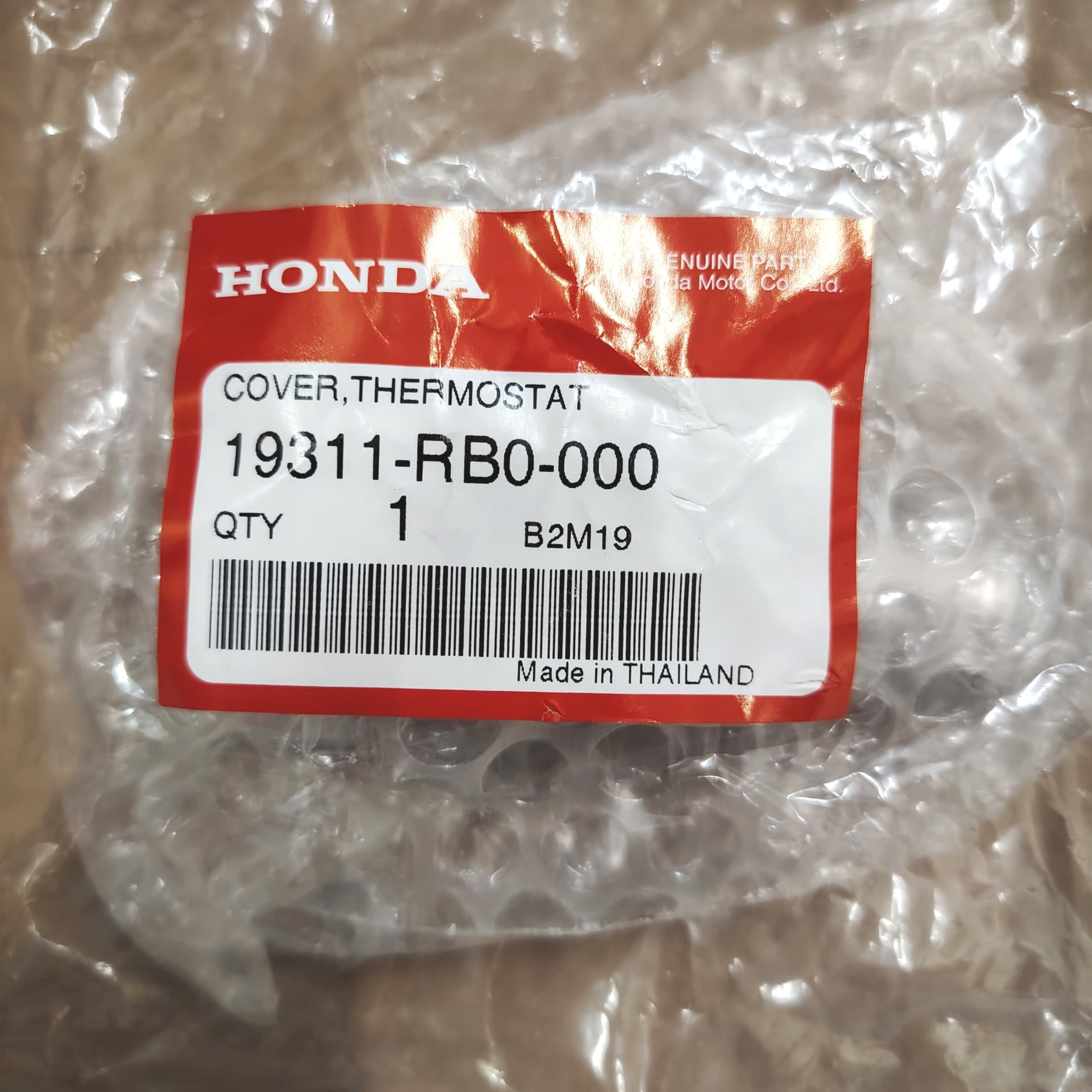 19311-RB0-000 Ori Thermostat Cover Upper Honda City TM0 GM2 / Jazz TF0 ...