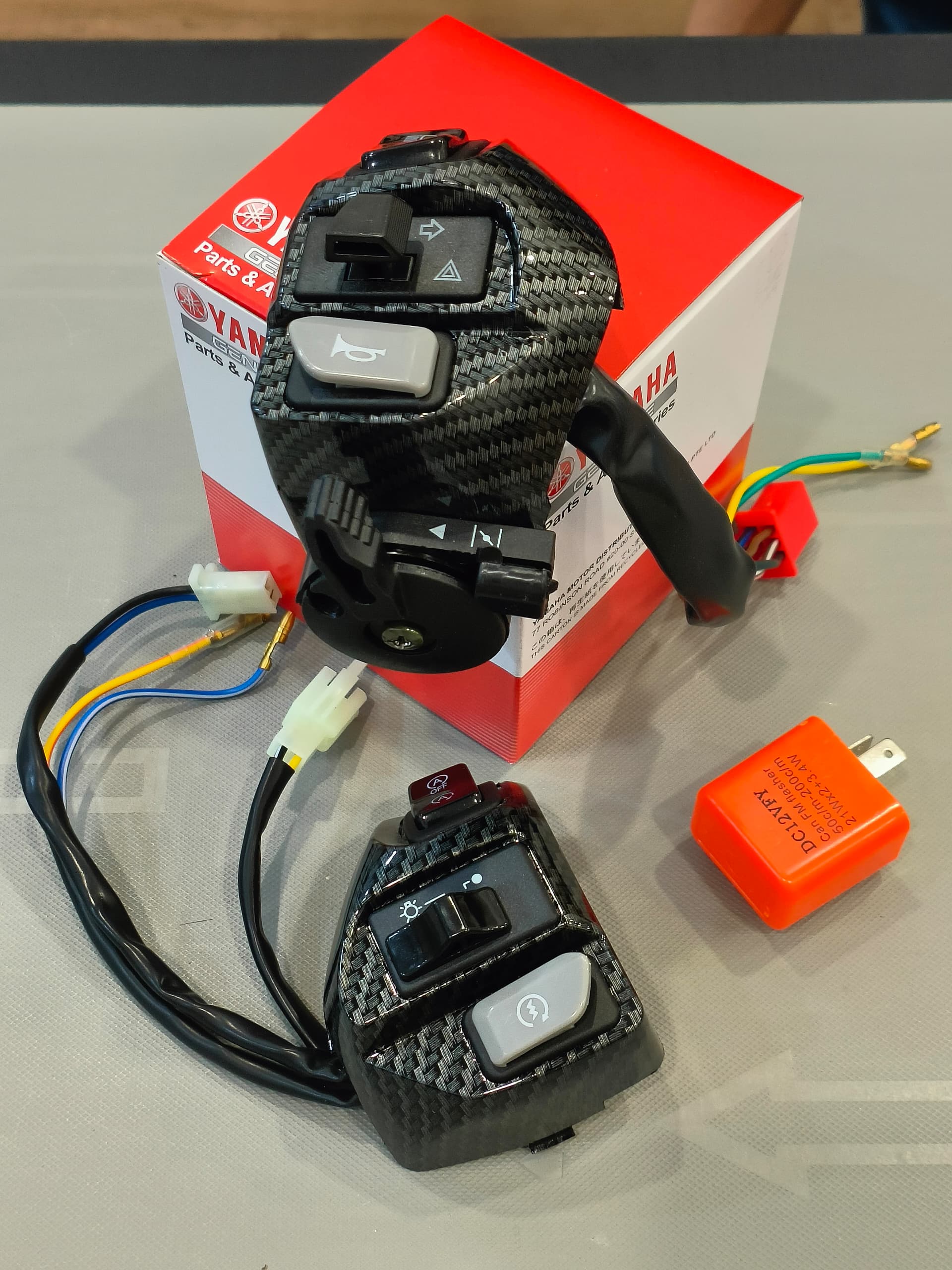 Yamaha Handle Switch Lc135 v1 v2 v3 v4 v5 v6 v7 Carbon Switch On / Off ...