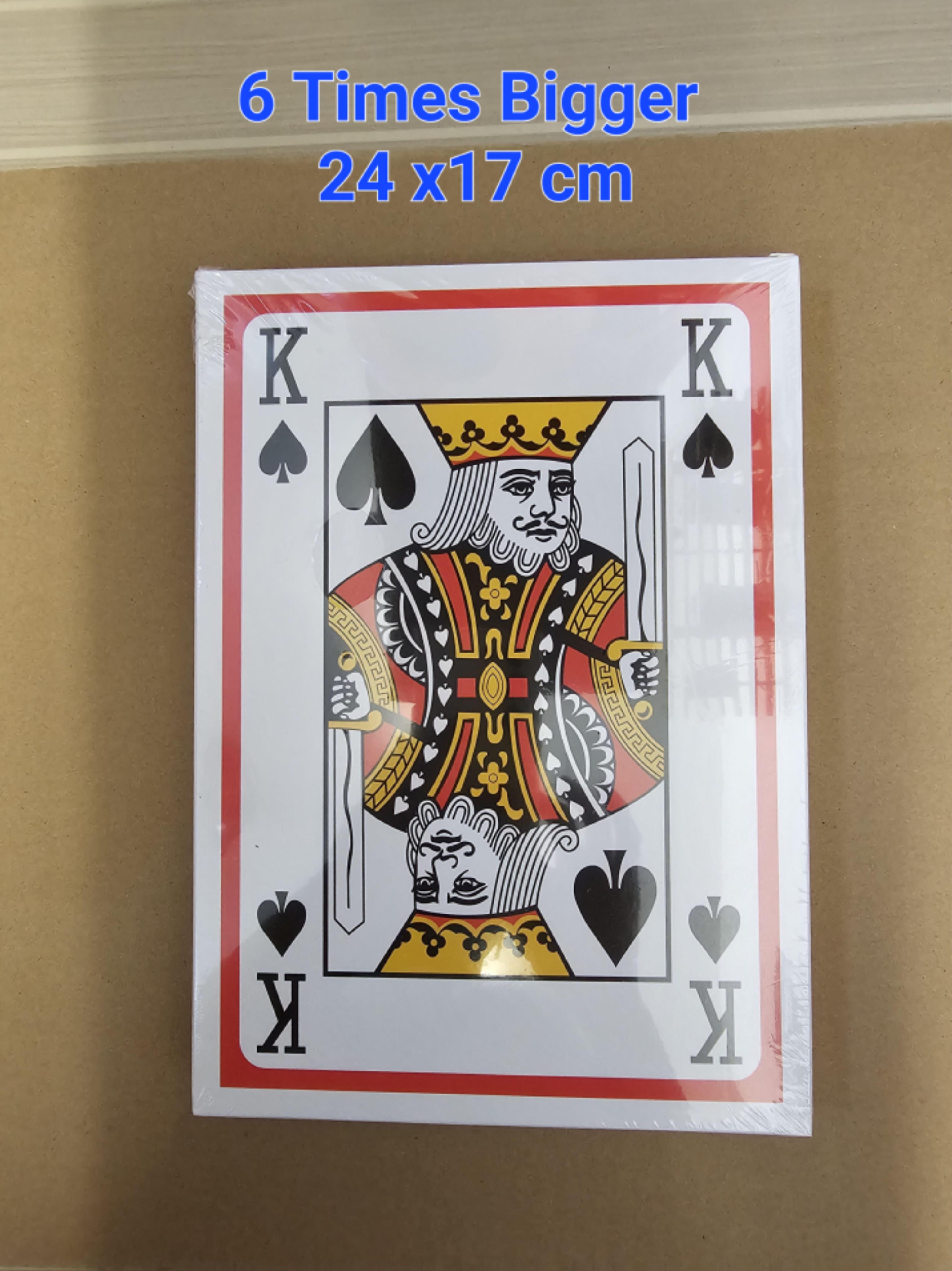 Giant Jumbo Poker Cards Casino Full Deck Oversized Playing Card Big ...