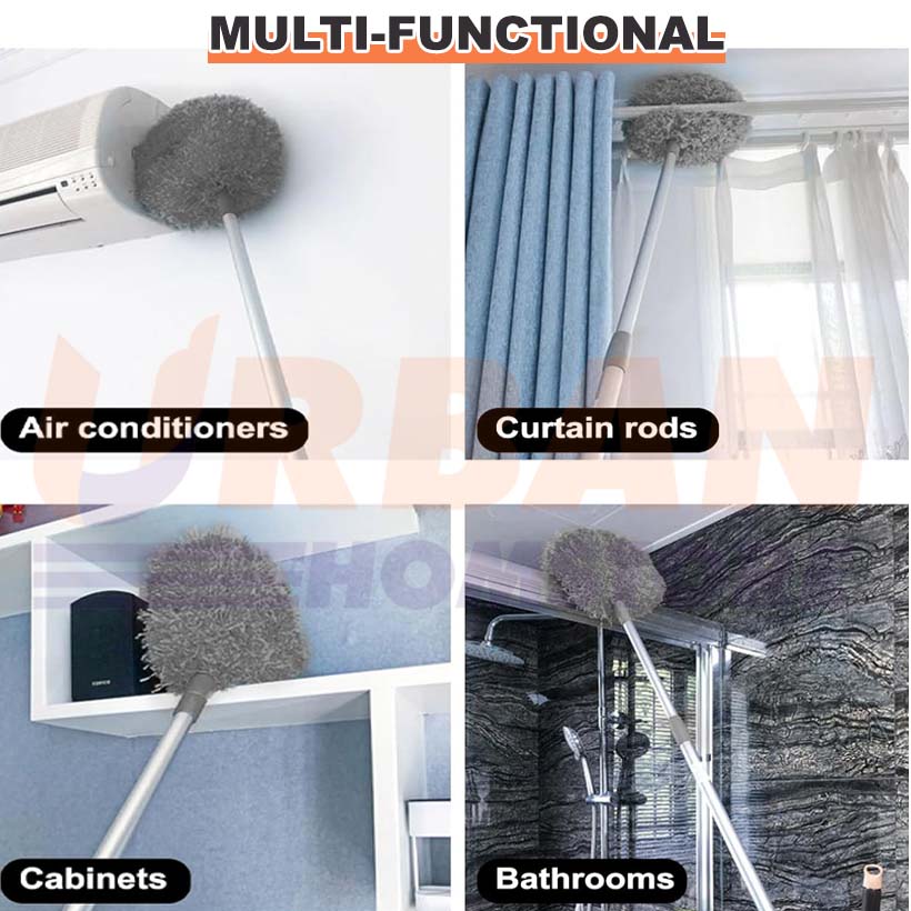 UBH 1.4M Ceiling fan duster Penyapu kipas syiling Microfiber head Fan ...