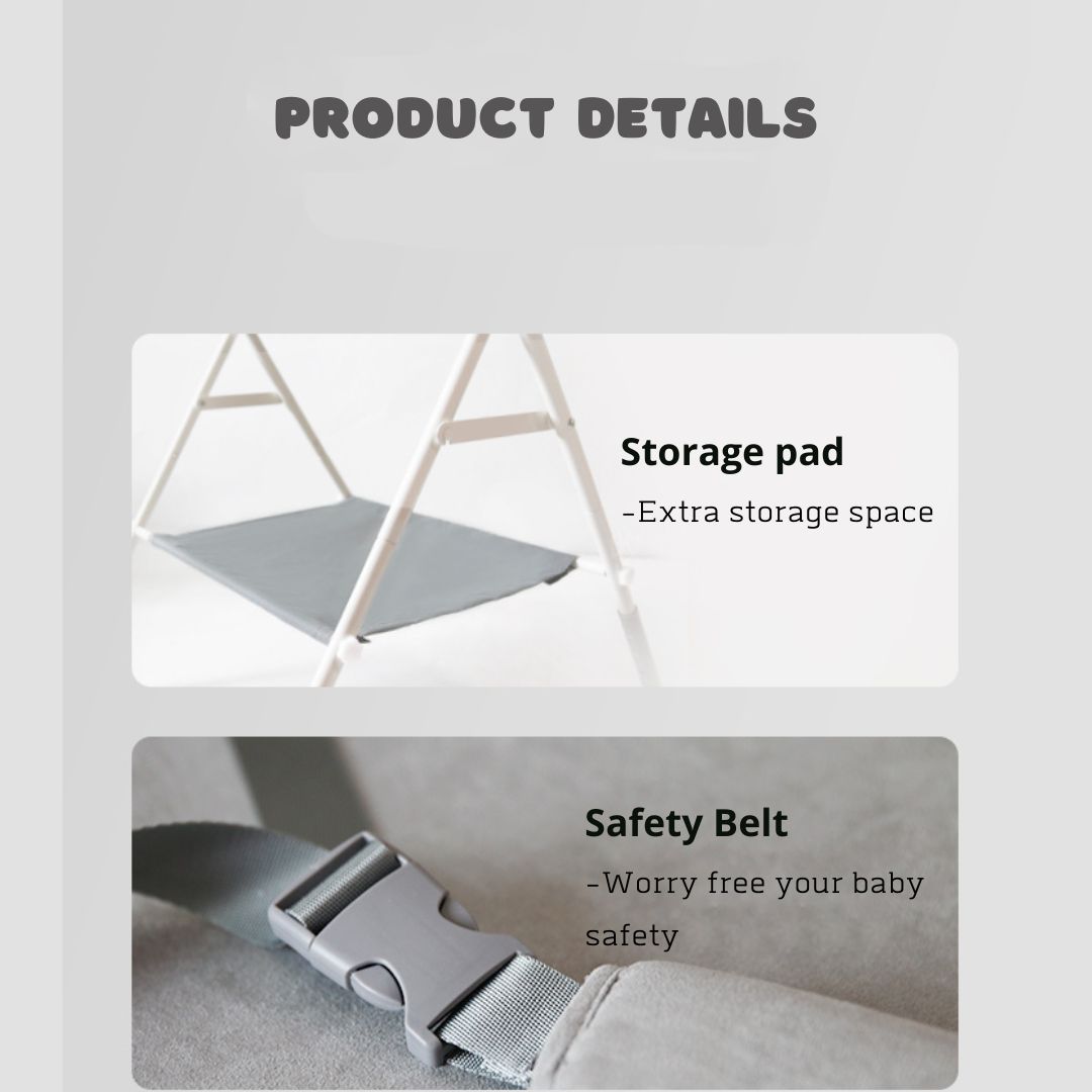 SIMI 2in1 Foldable Baby Bath Tub Stand Set Diaper Changing Table ...