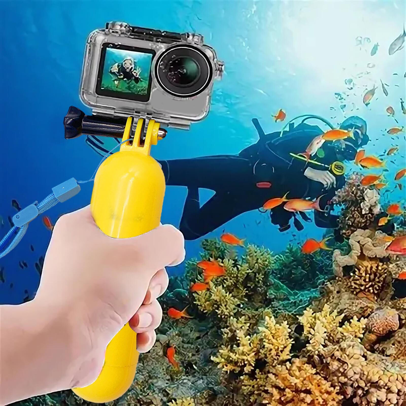 AQUAVERSE Floating Bobber Handler Hand Grip Float Stick Float Holder ...