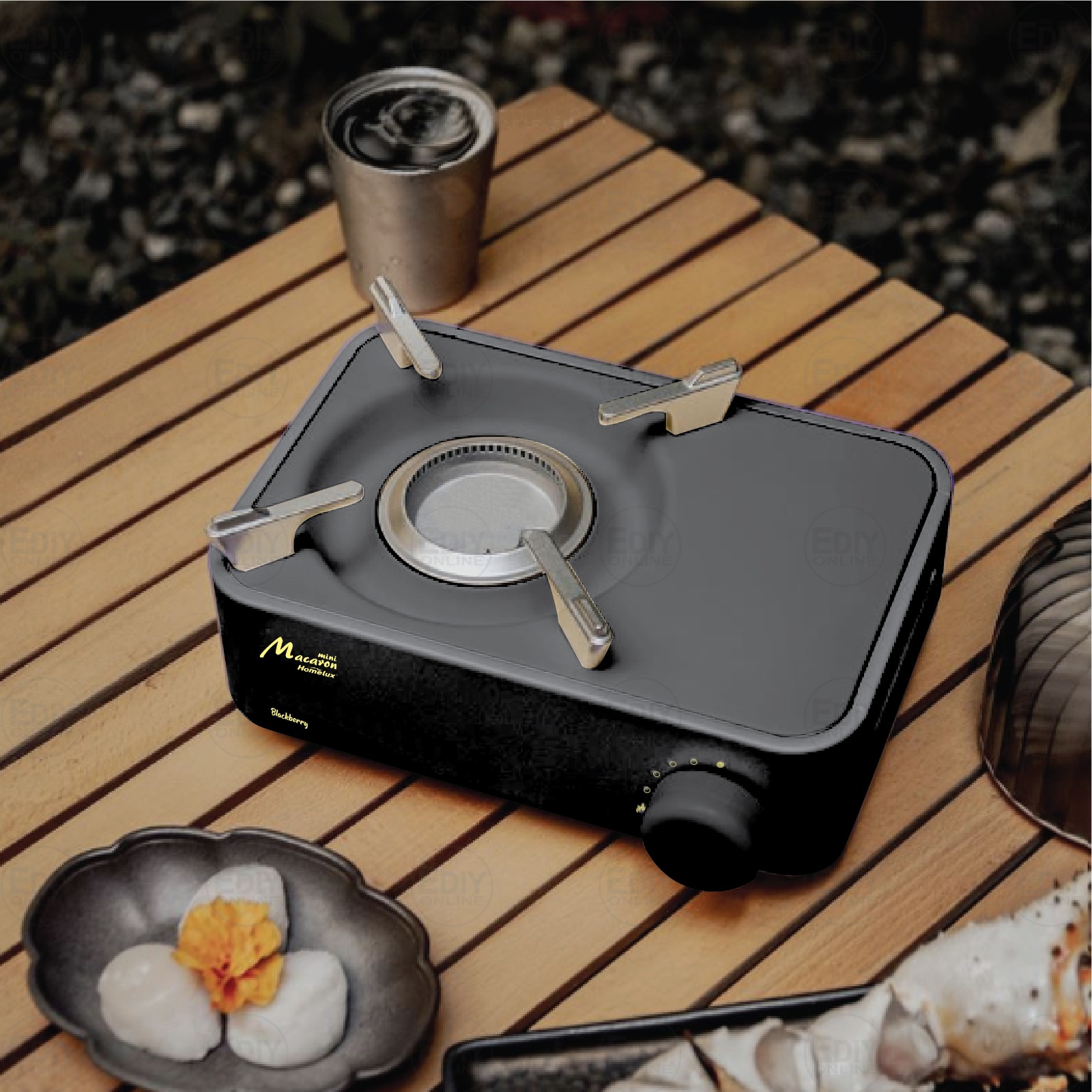 Homelux Korea Macaron Portable Mini Dapur Gas Stove Cooker Berkelah ...