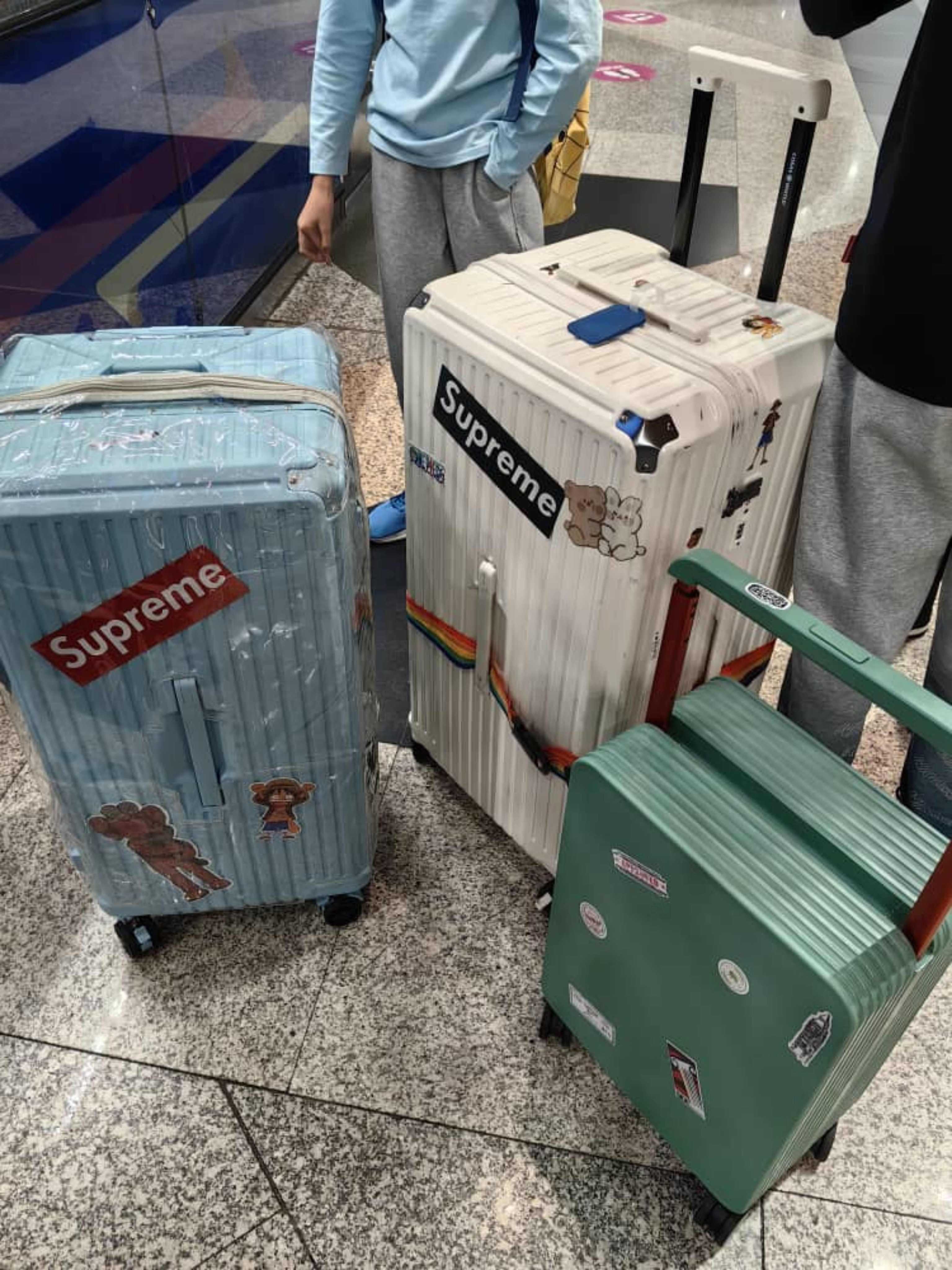 PA 🧳Mix Color Luggage bag travel Bagasi beg travel 24 to 34" ABS ...