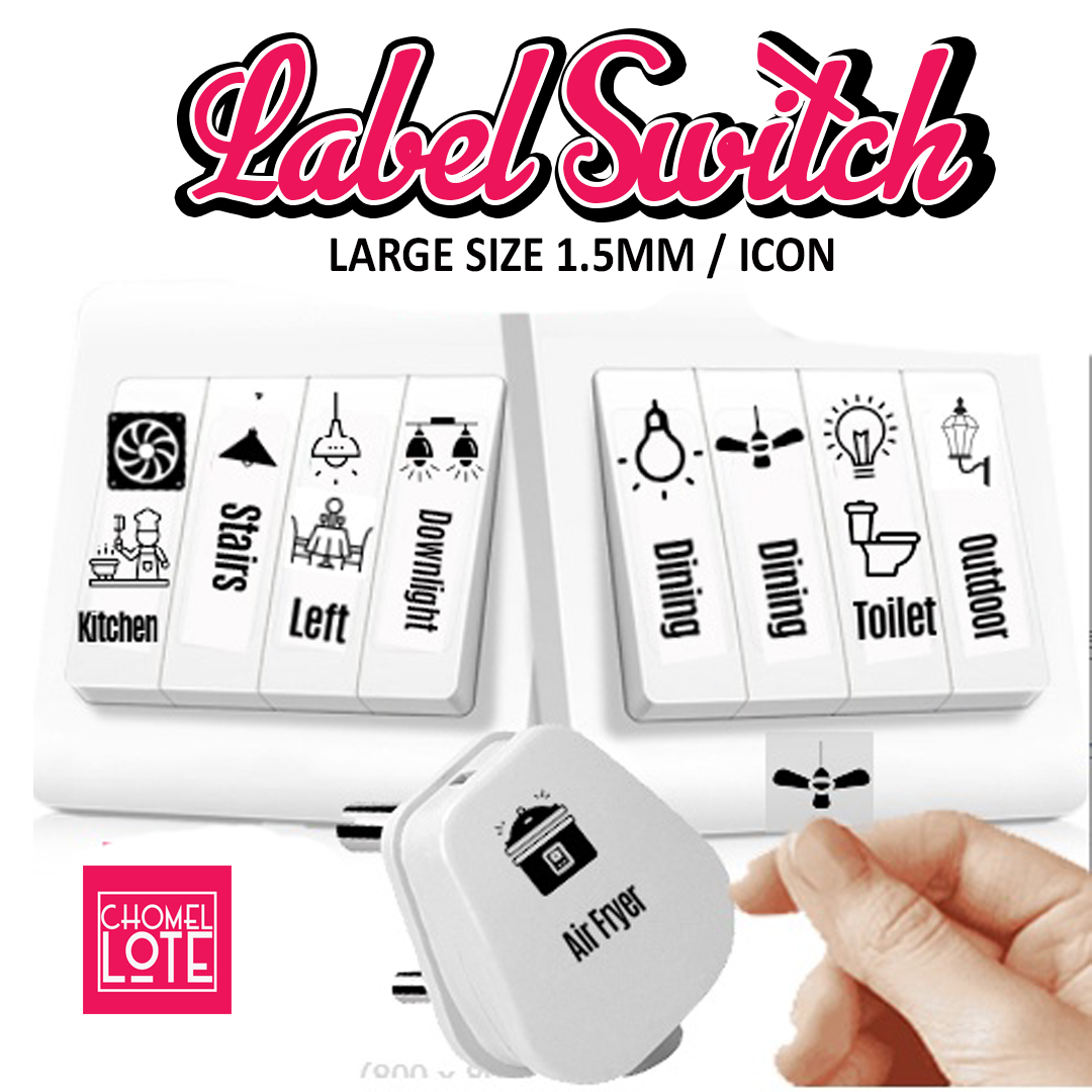 Switch Label, Sticker Suis, Switch Sticker Label, Sticker Suis Elektrik ...