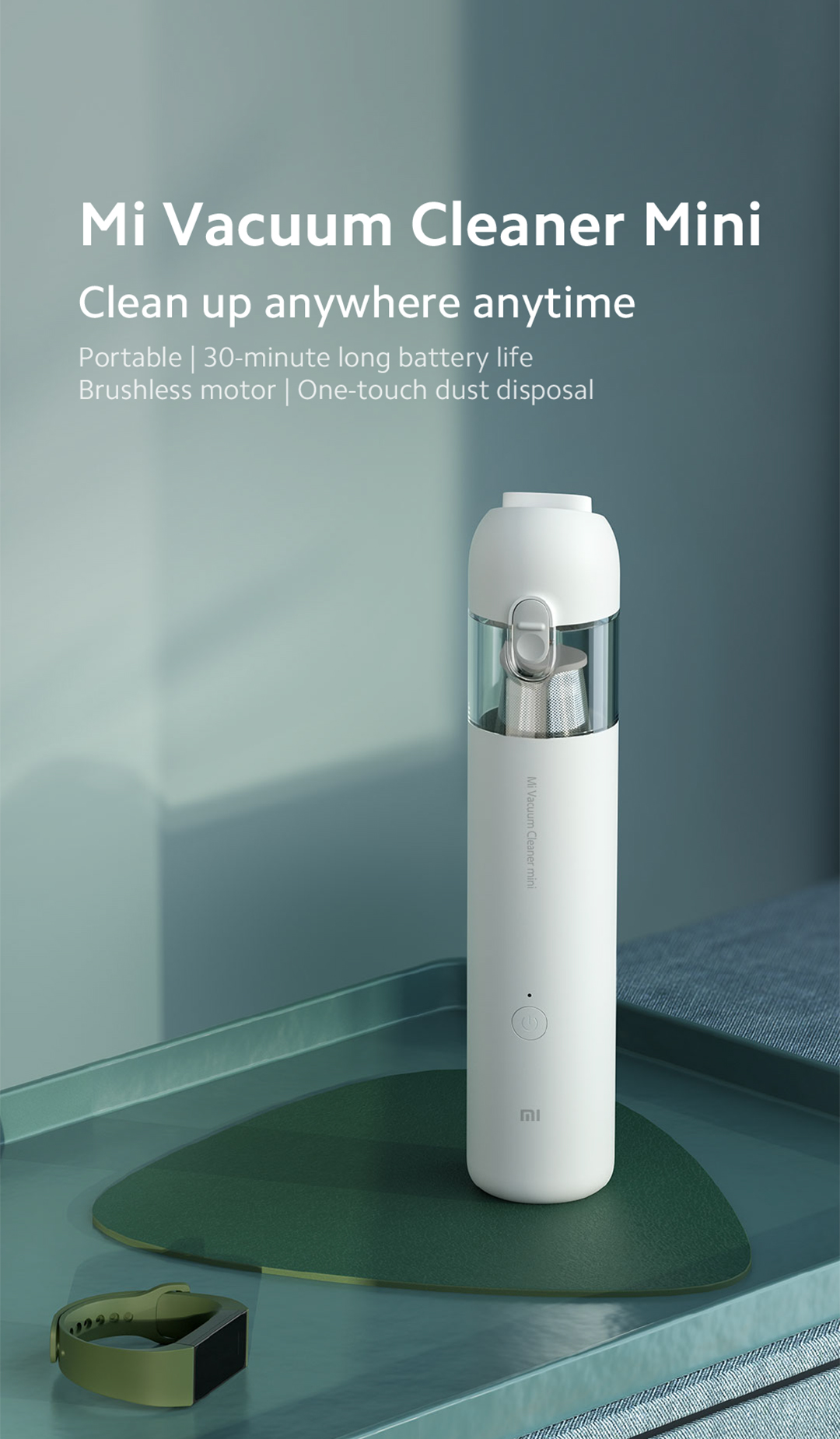 Xiaomi Vacuum Cleaner Mini Portable/Brushless Motor/One-Click Dust ...