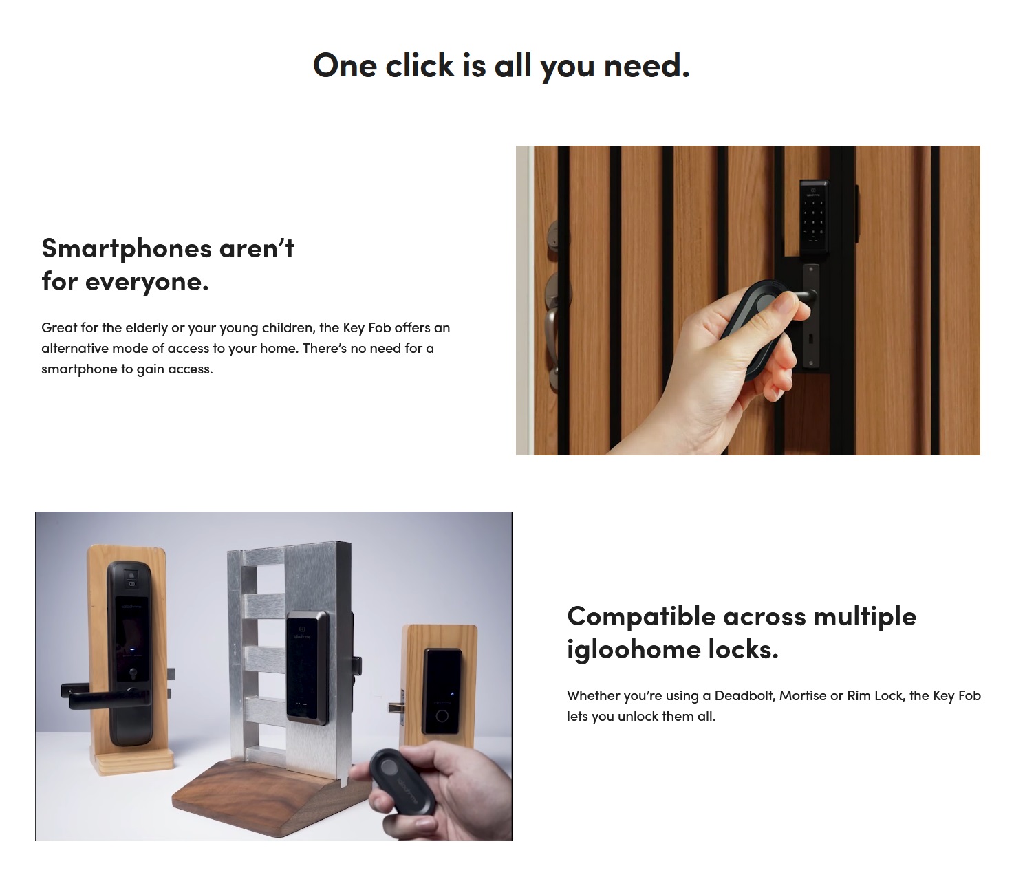 igloohome Smart Bluetooth Key Fob | for Smart Digital Door Lock ...