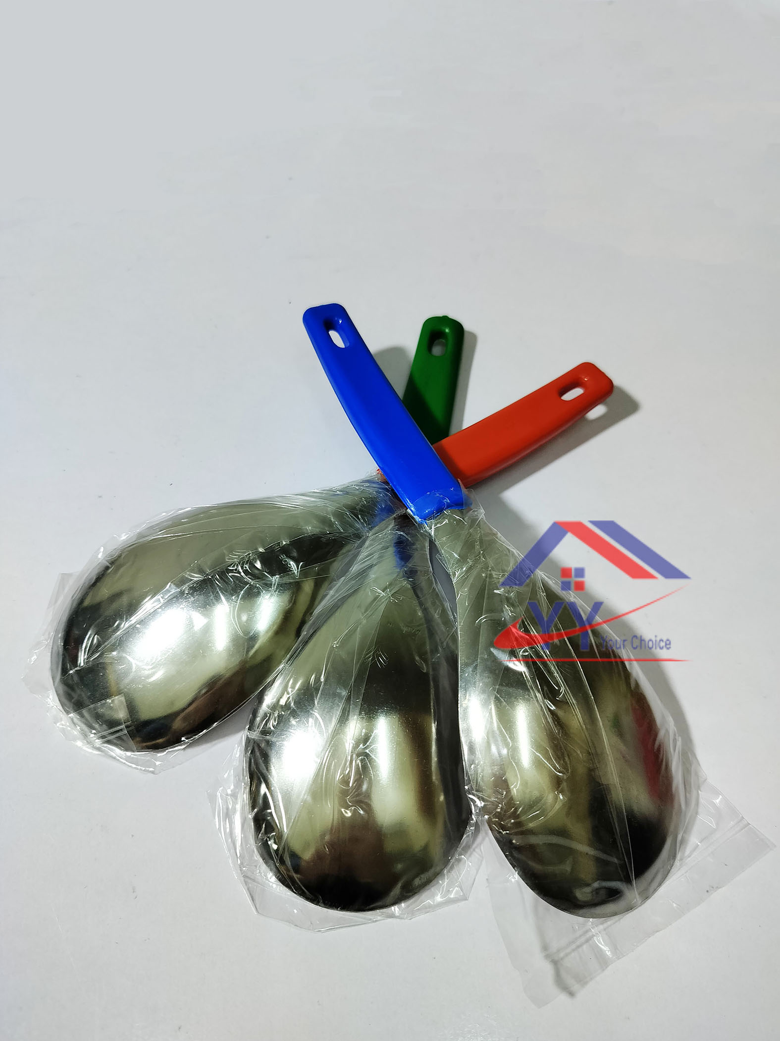 THAILAND Colour Handle Stainless Steel Rice Ladle Scoop/Rice Spoon ...