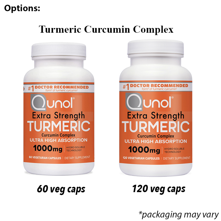 Qunol Turmeric Curcumin Complex 1000mg Extra Strength Supplement ...