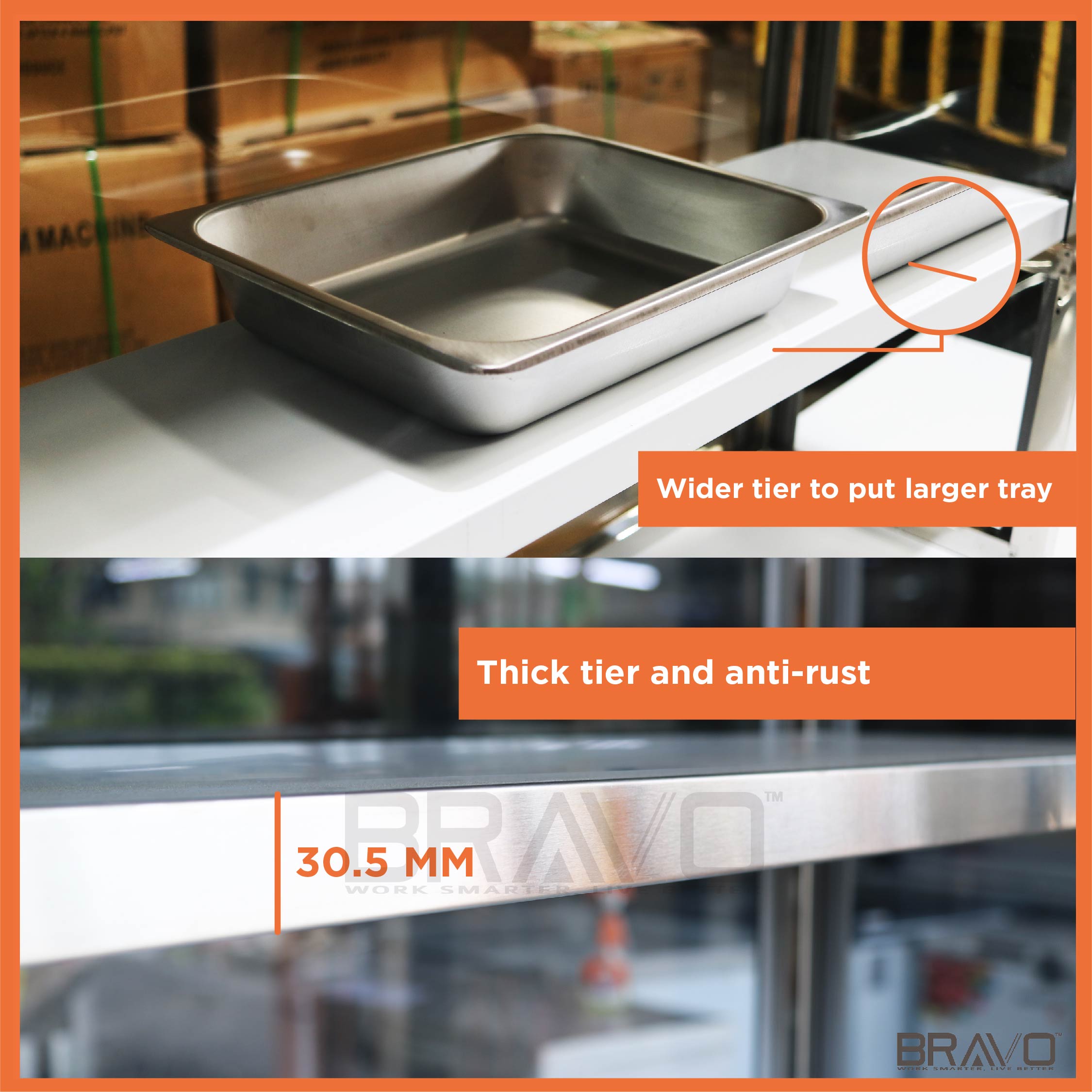 Bravo 2 in 1 Stainless Steel Mee Stall Chicken Stall Prawn Mee Stall ...