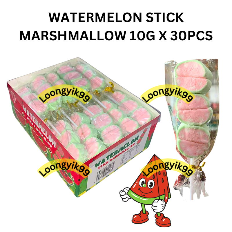 KHY WATERMELON STICK MARSHMALLOW 10G X 30PCS | Shopee Malaysia