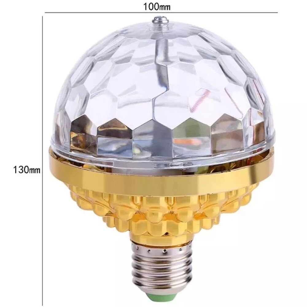 E27 Mini Rotating Magic Ball Light RGB Projection Lamp Party Dj Disco ...