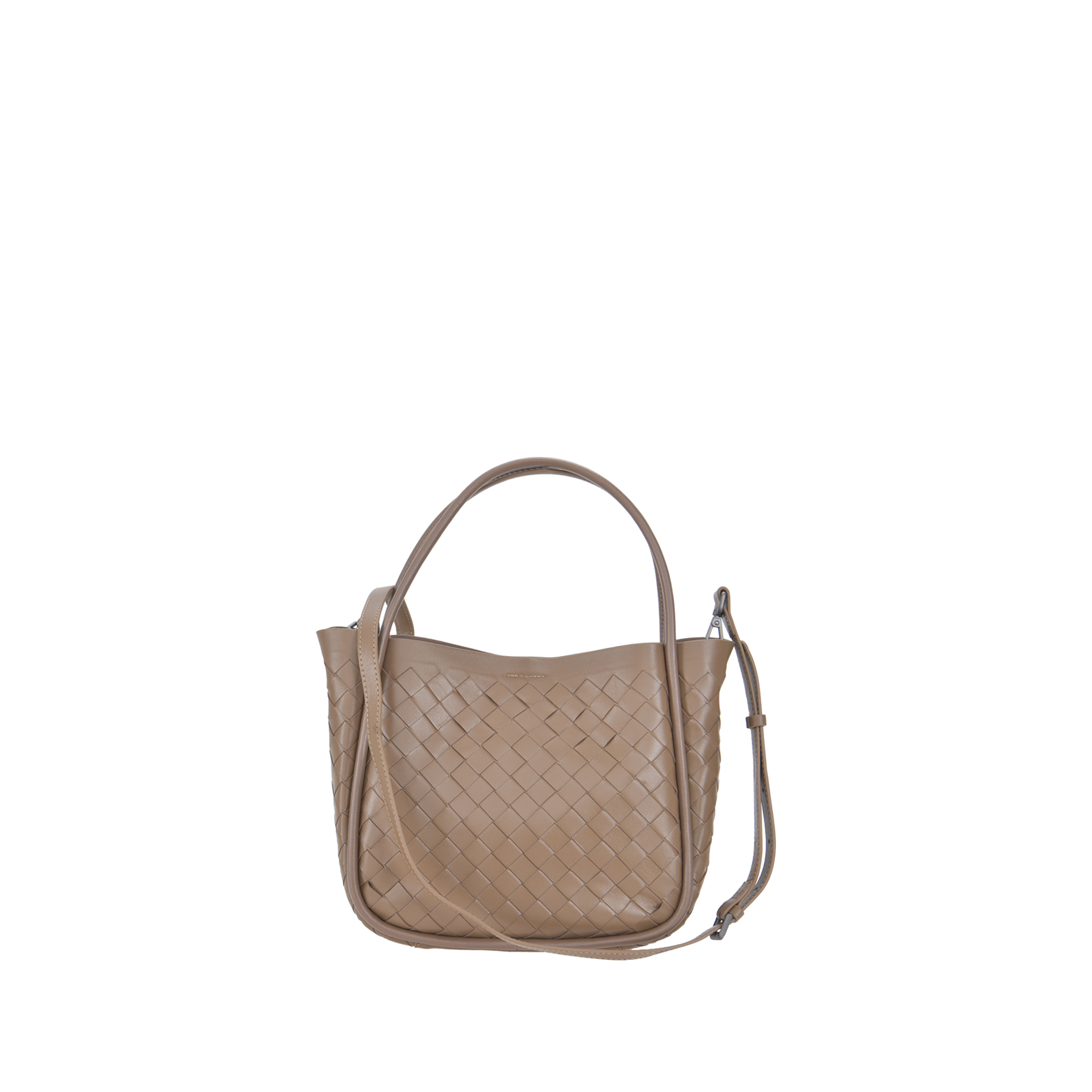 ESFOLAR Genuine Leather Lambskin Braided Leather Top Handle Detachable ...