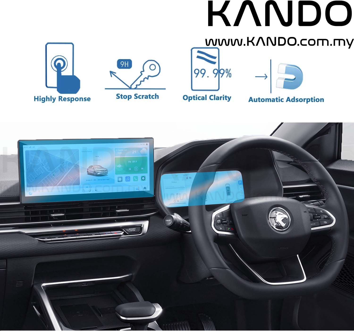 Proton S70 Tempered Glass Protector Proton S70 GPS Screen Proton S70 ...