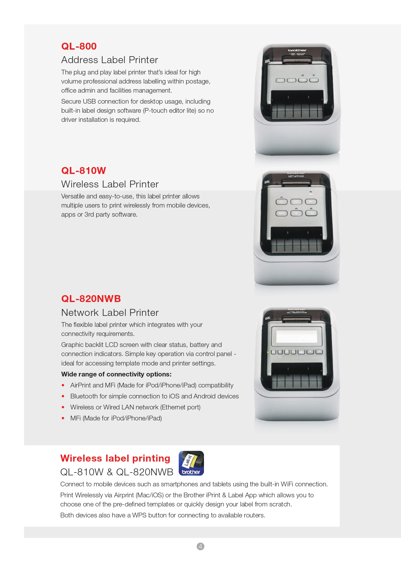 Brother Label Maker Printer P-Touch QL-800 | High-Speed Desktop ...