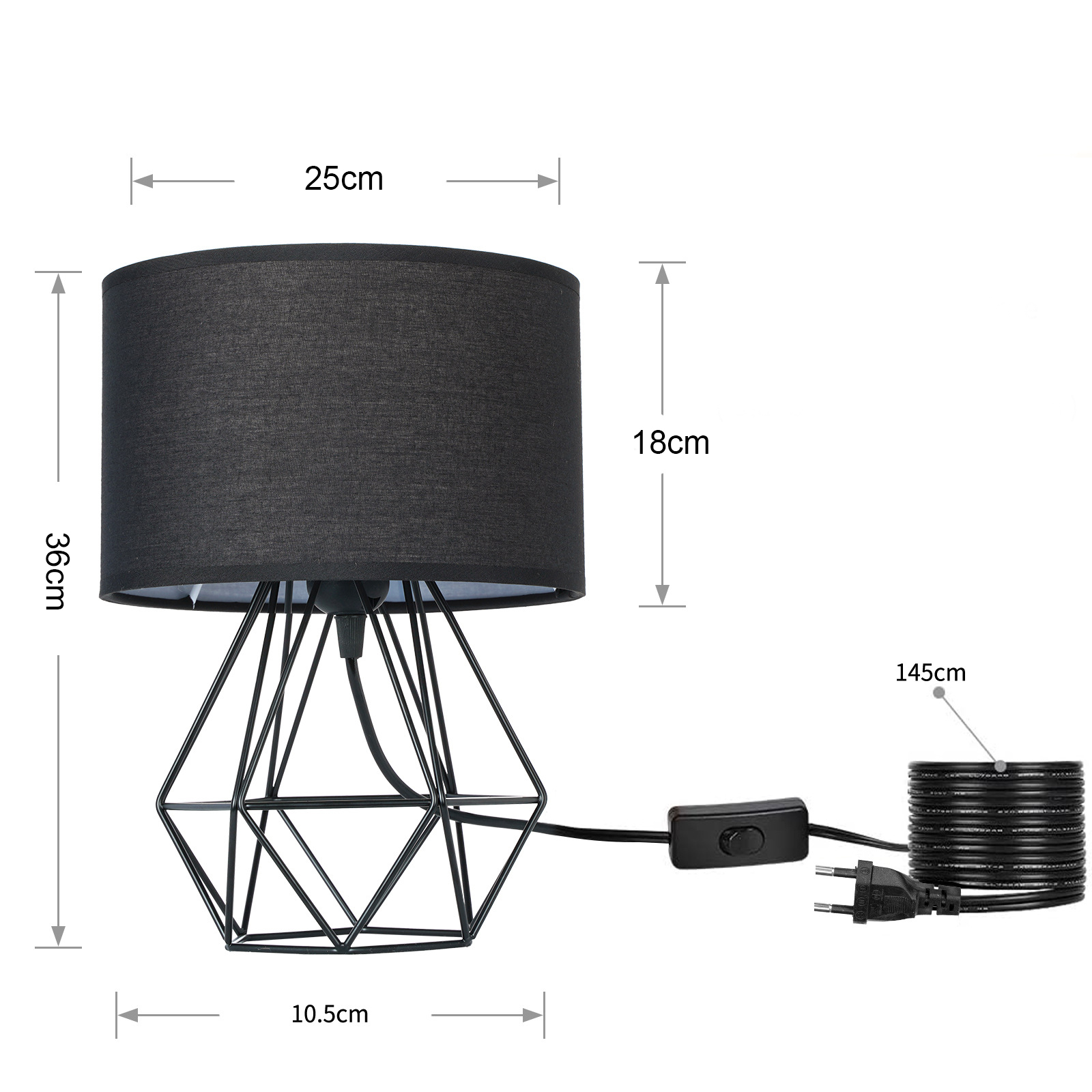 Luxury LED Table Lamp Gift Wedding Lampu Meja Bedside Table Lamp Table ...